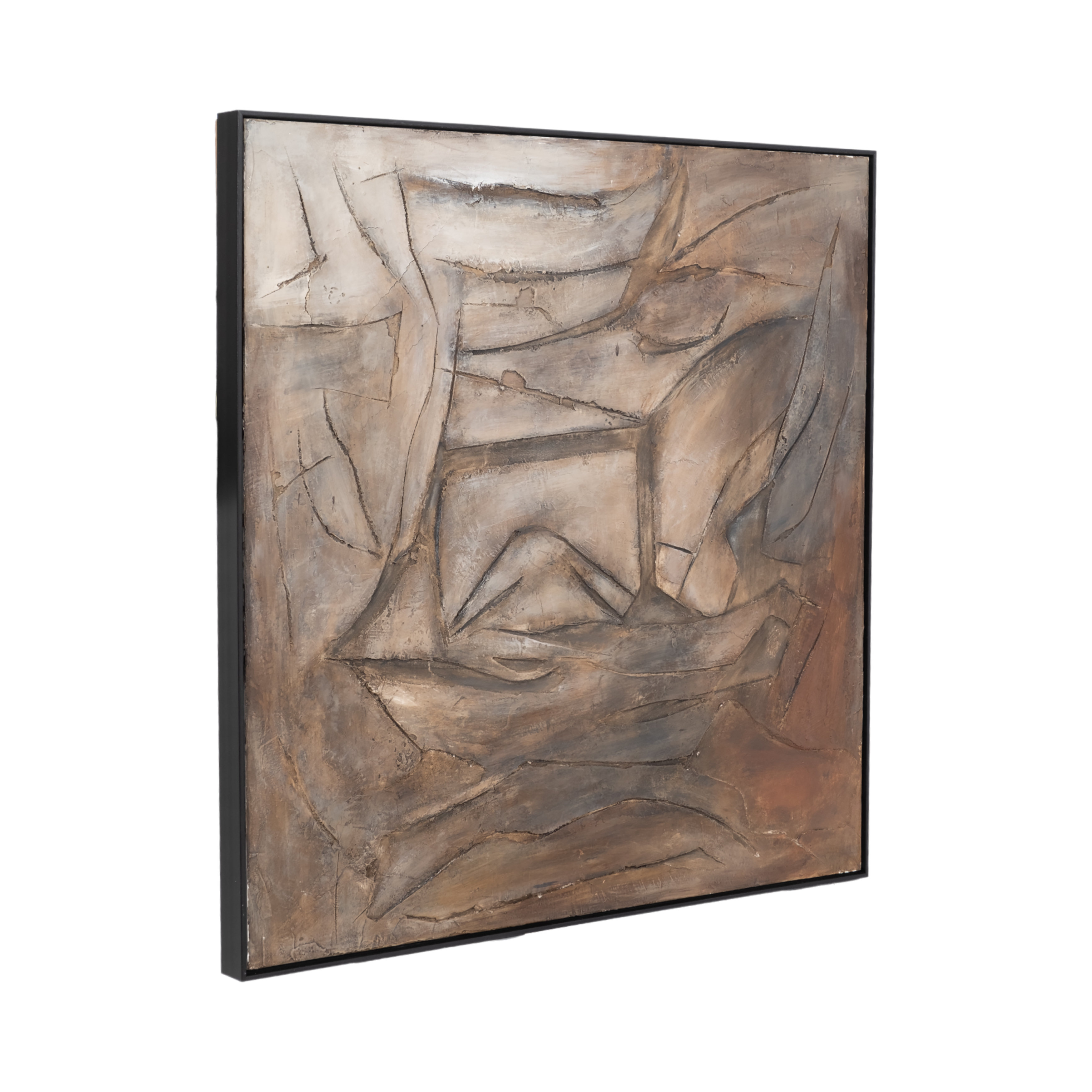 Hokku Designs 40X40 Barnaby Handpainted Dimensional Art | Wayfair