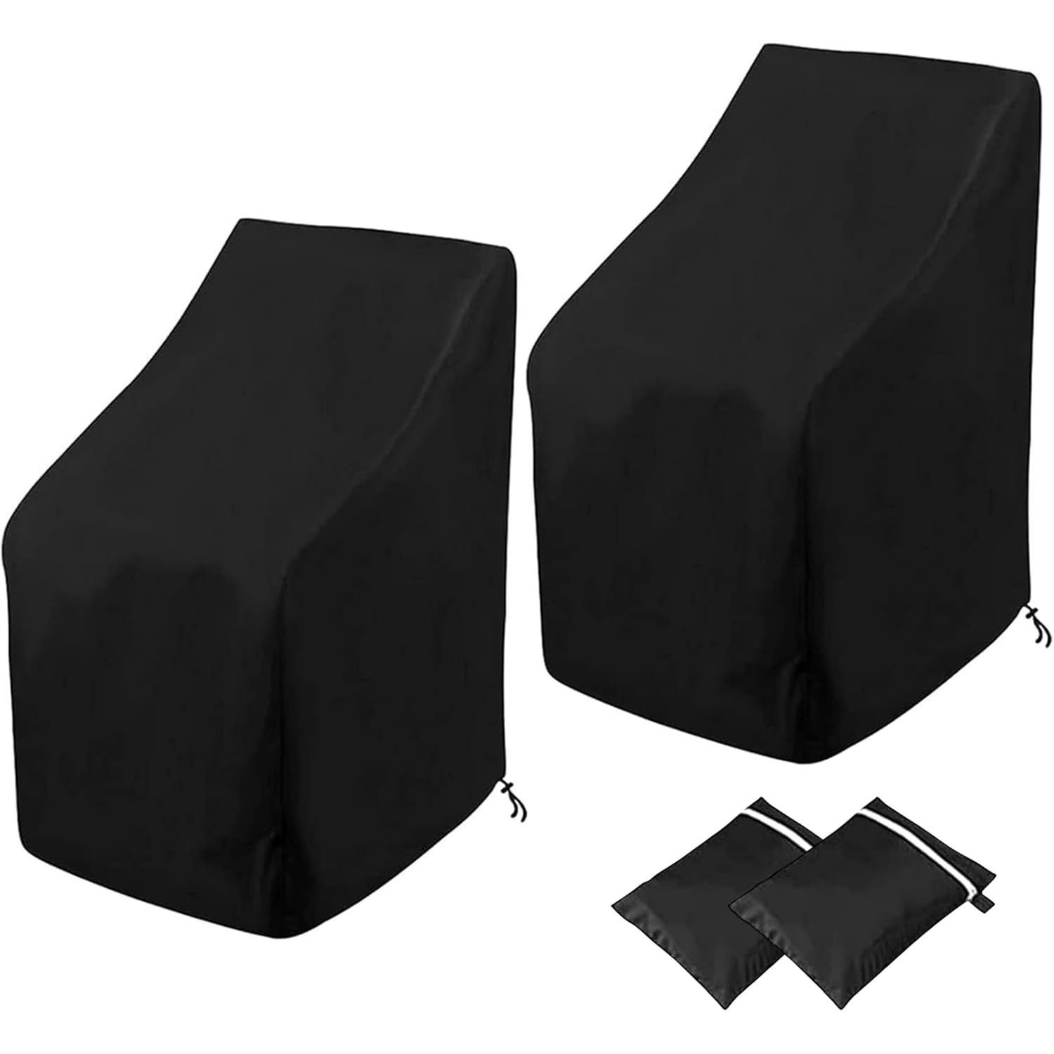 Arlmont & Co. Waterproof Stackable Chair Covers, Outdoor Patio ...