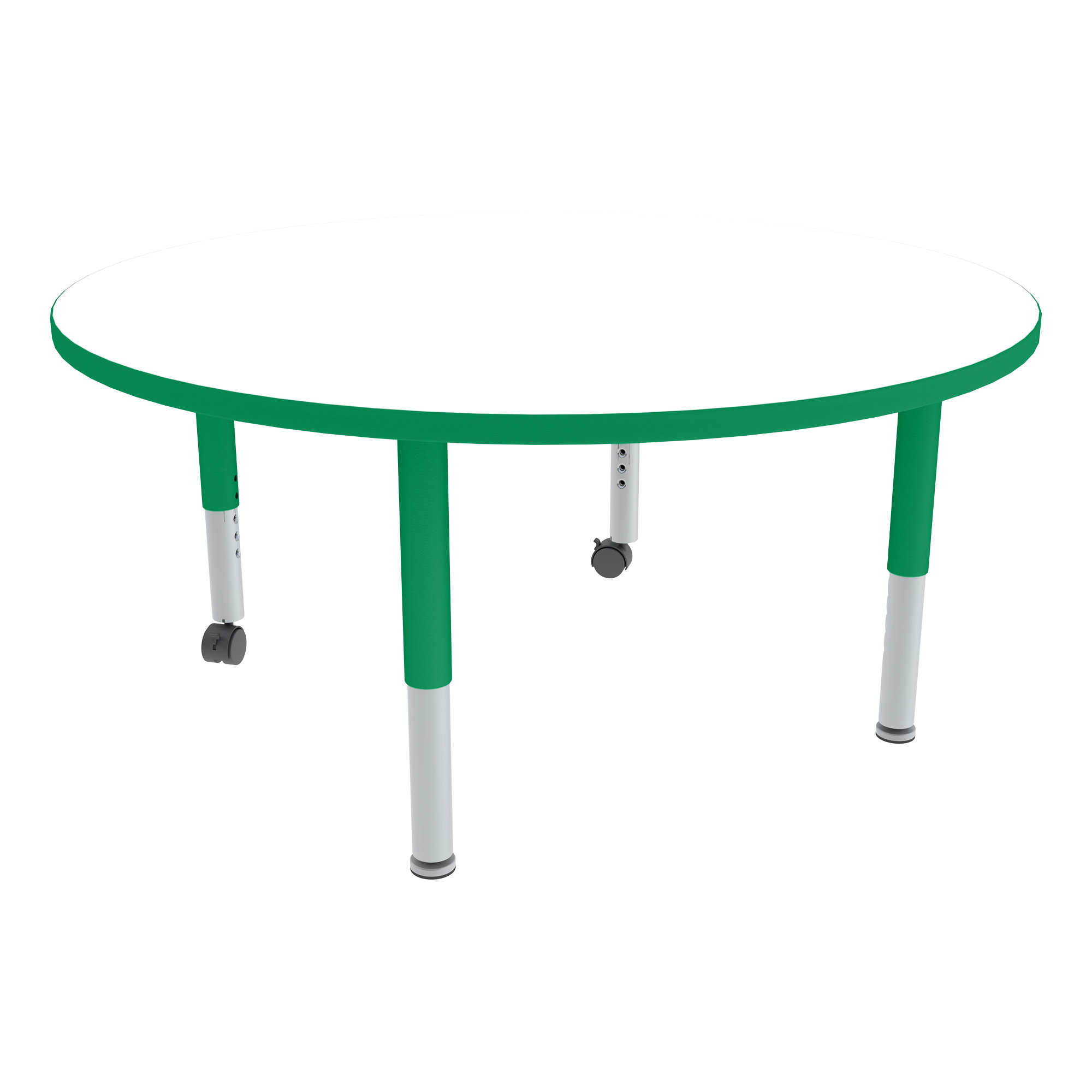 Sprogs Round Preschool Collaborative Whiteboard Adjustable Height ...