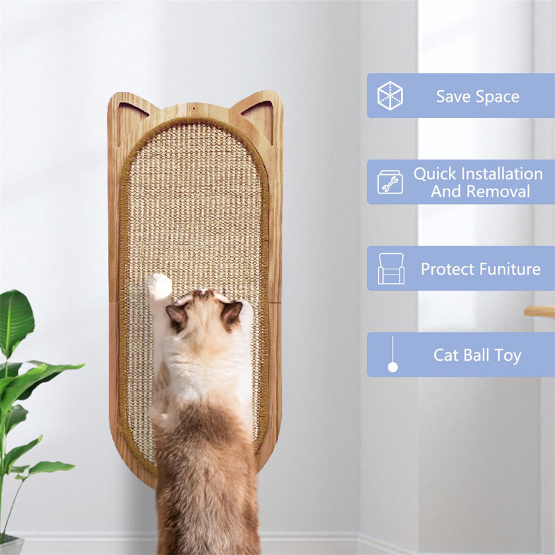 Archie & Oscar™ Cat Wall Scratching Post | Wayfair