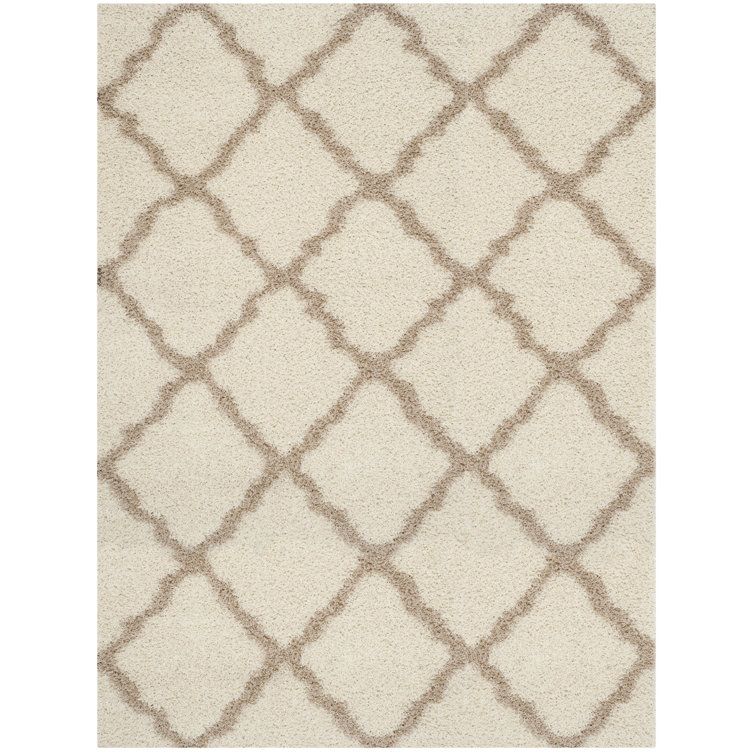 House of Hampton® Darroch Sgd-Dallas Shag Performance Geometric Rug ...
