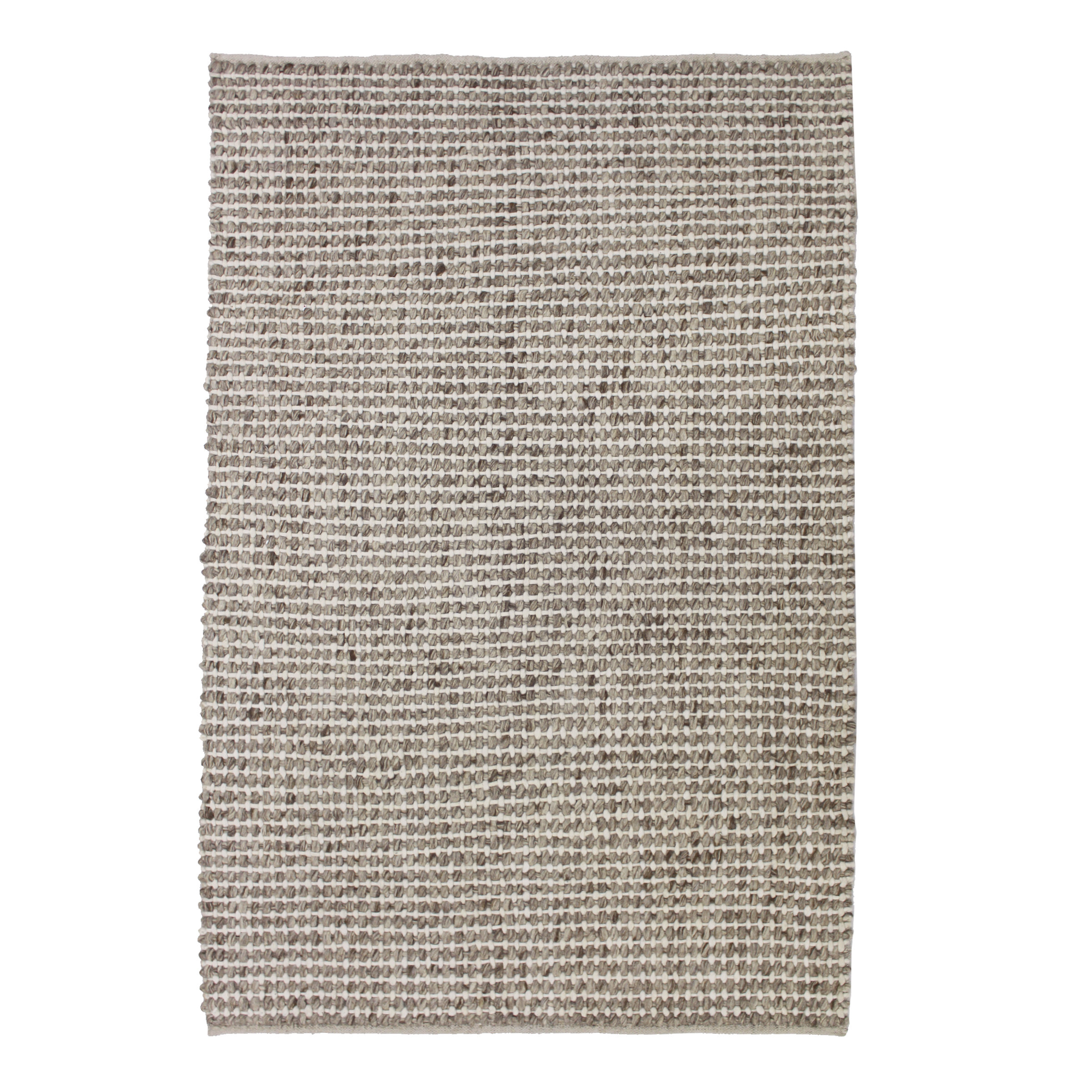 LOOMY Handmade Handwoven Wool/Cotton Brown/Beige Area Rug | Wayfair