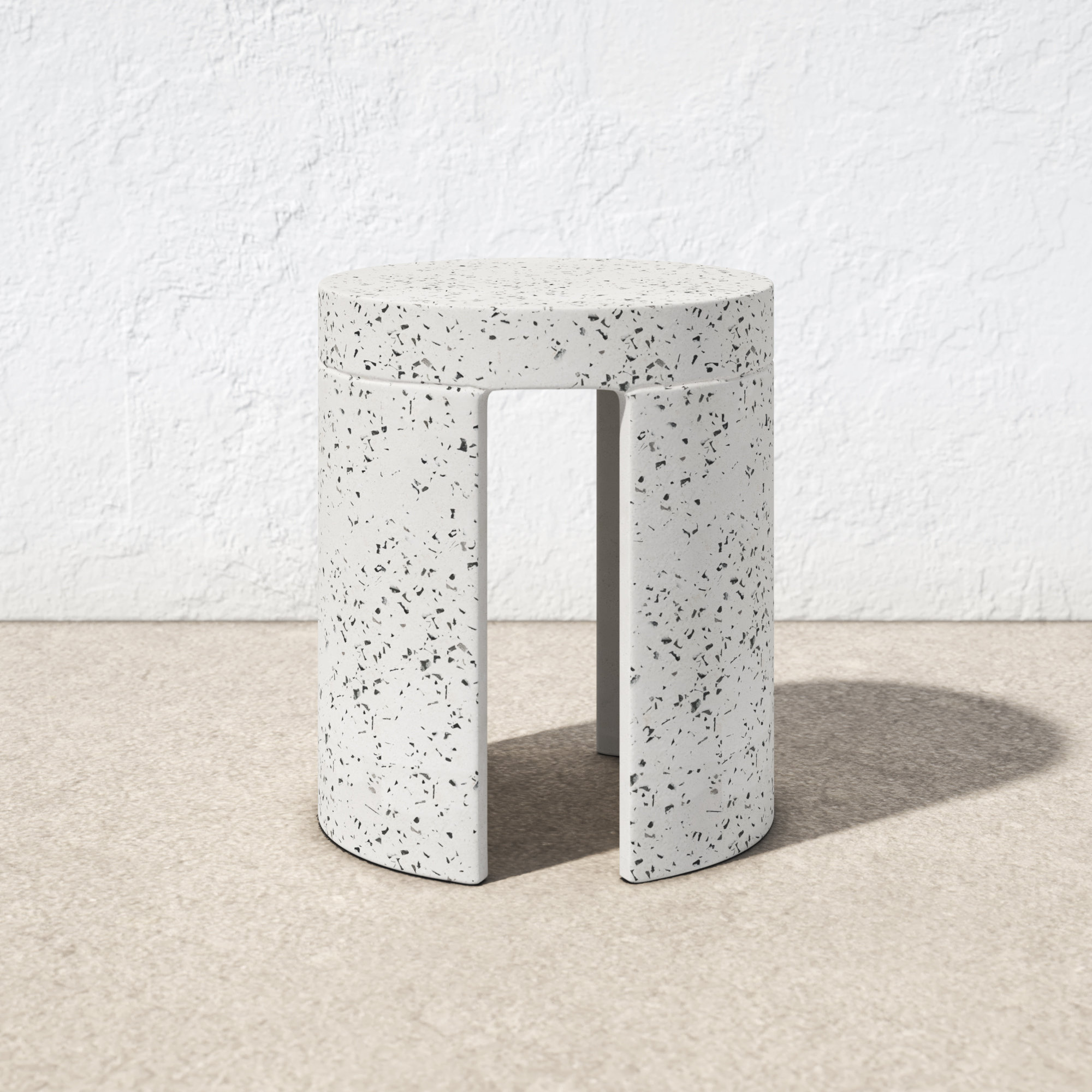 AllModern Ros Concrete Outdoor Stool | Wayfair