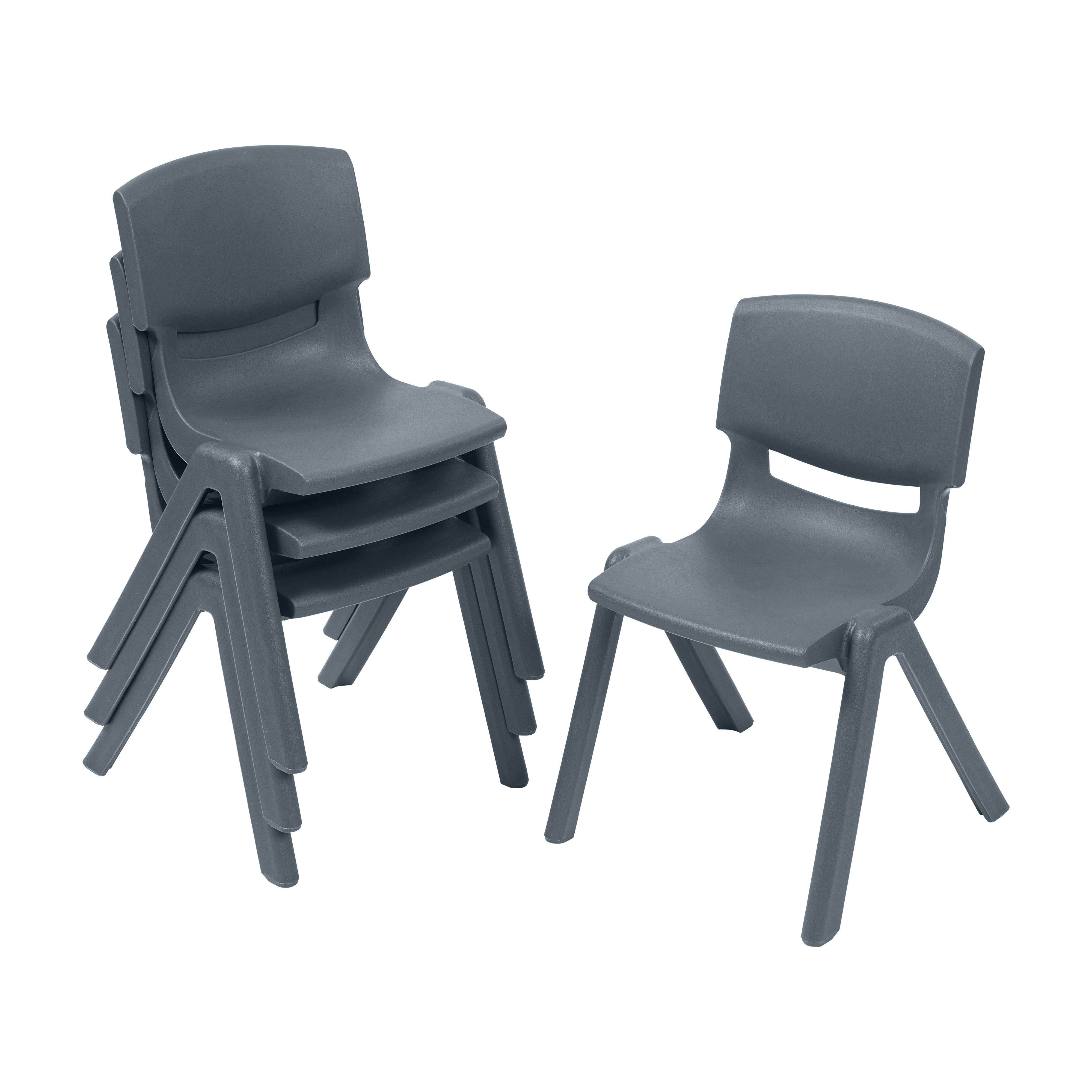 ECR4Kids 12in Plastic School Stack Chair, Classroom Furniture | Wayfair