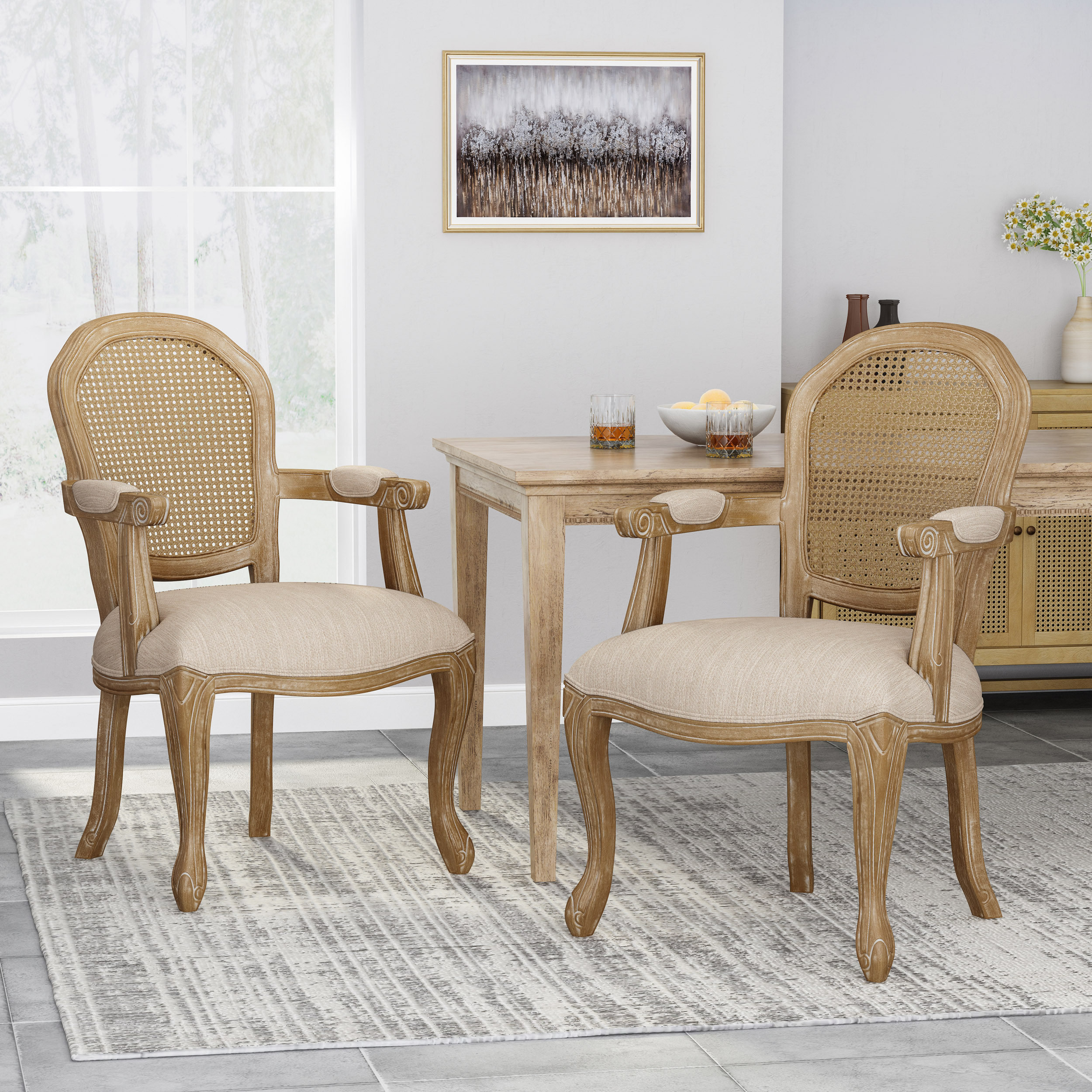 Mistana™ Ankney Fabric Upholstered Dining Chair & Reviews - Wayfair Canada