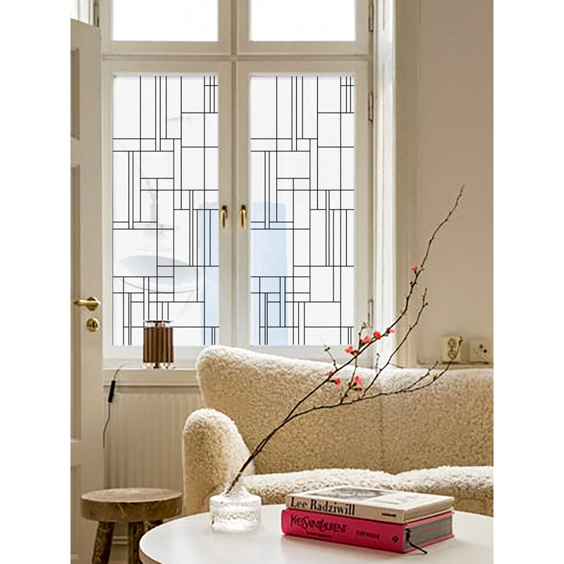 Wrought Studio™ Abstract Geometry Static Cling Window Decal & Reviews ...