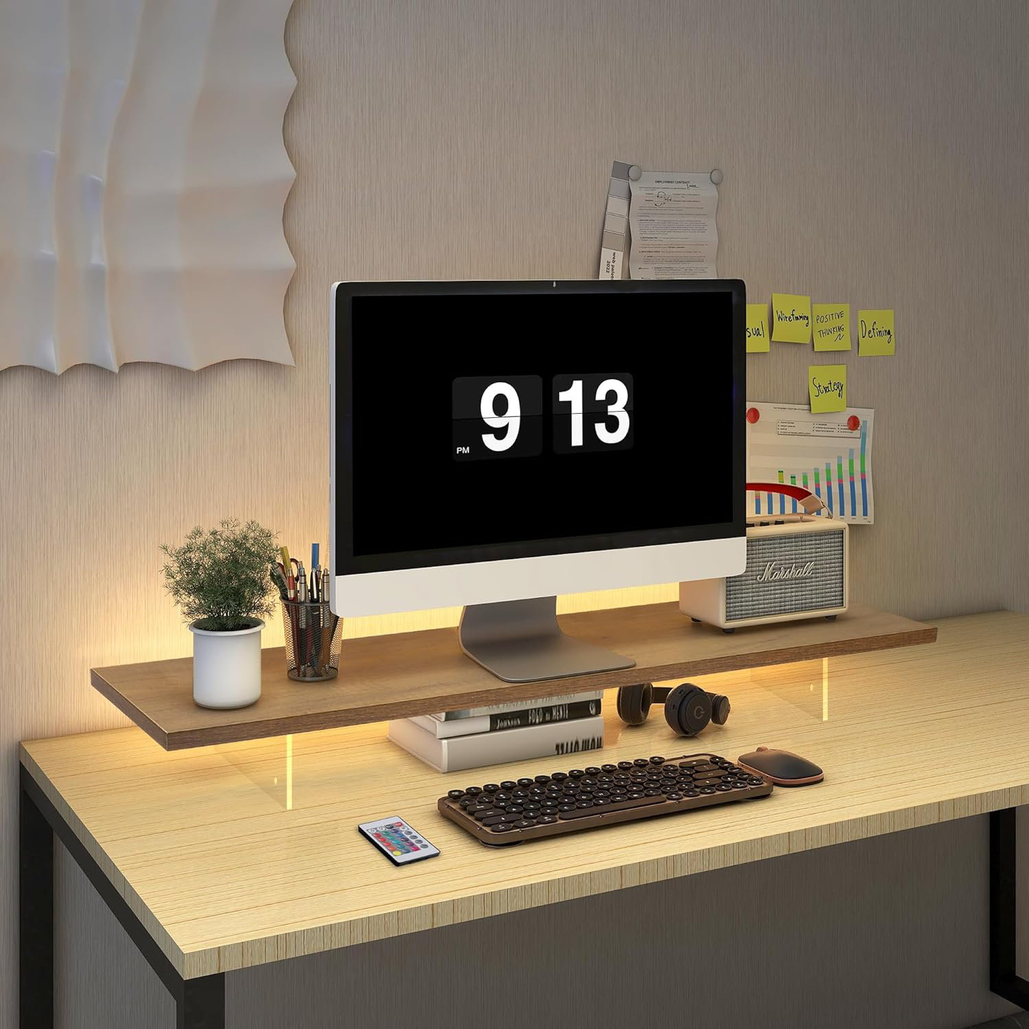 Brayden Studio® Maple Monitor Stand Riser,for Computer | Wayfair