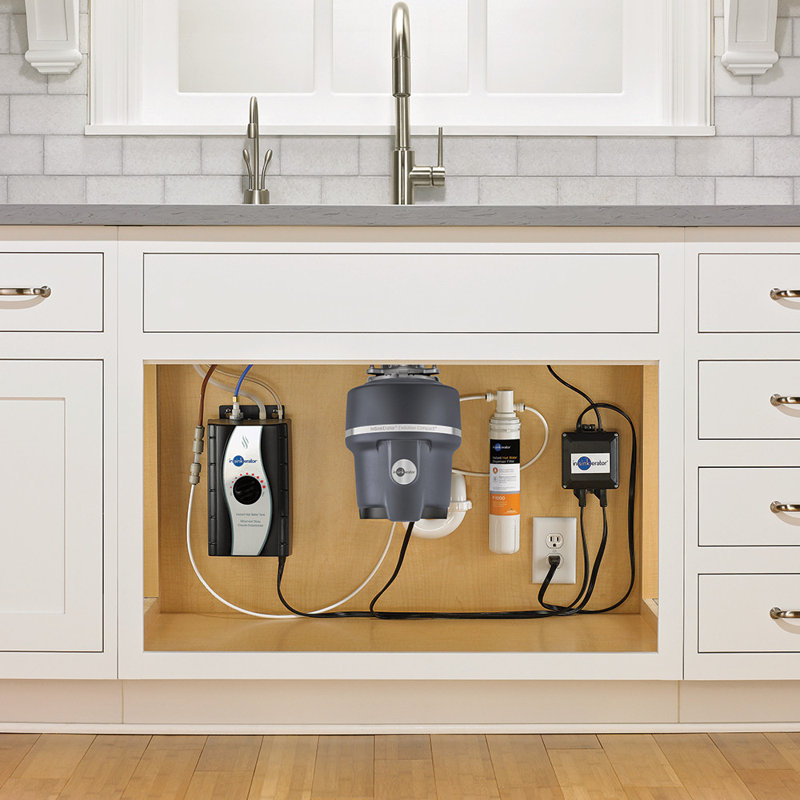 InSinkErator Evolution Compact 3/4 HP Continuous Feed Garbage Disposal ...