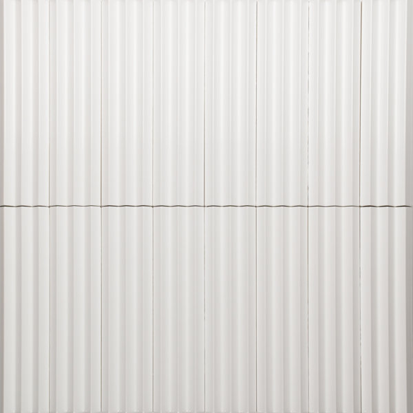 Encore Surfaces Bead 3" x 12" 3D Raised Fluted Subway Wall Tile | Wayfair