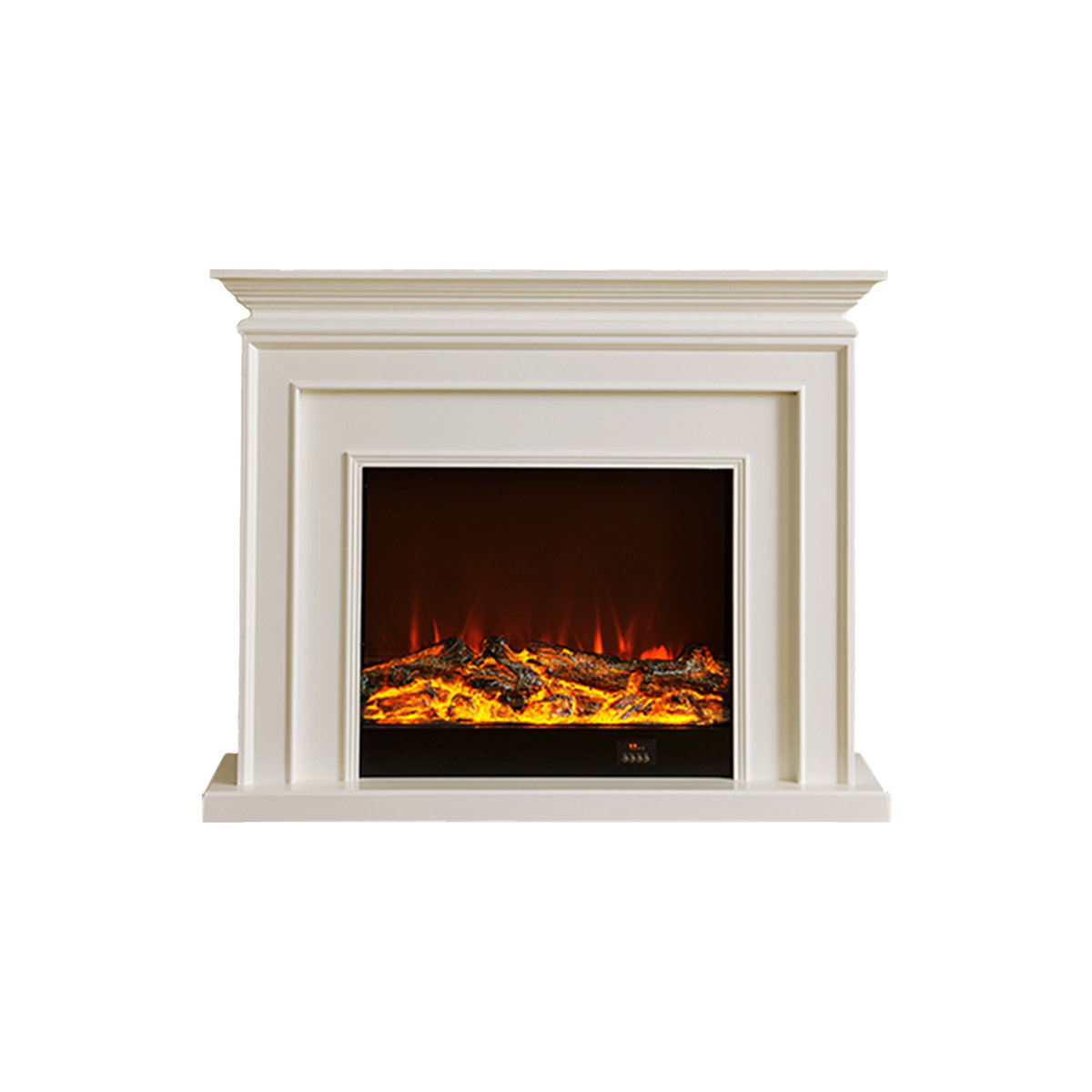 Winston Porter Solid + Manufactured Wood Freestanding Fireplace | Wayfair