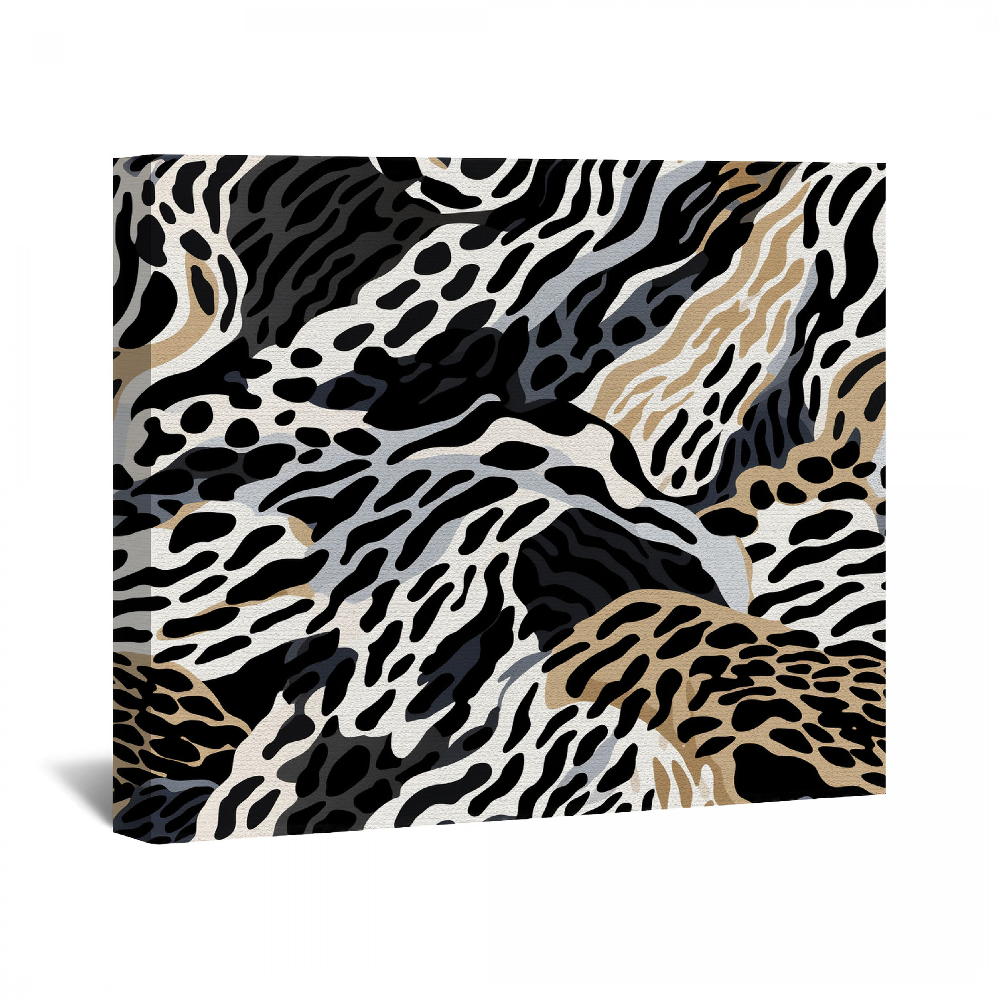 Dakota Fields Animal Print Canvas Wrap - Pattern Wall Decor | Wayfair