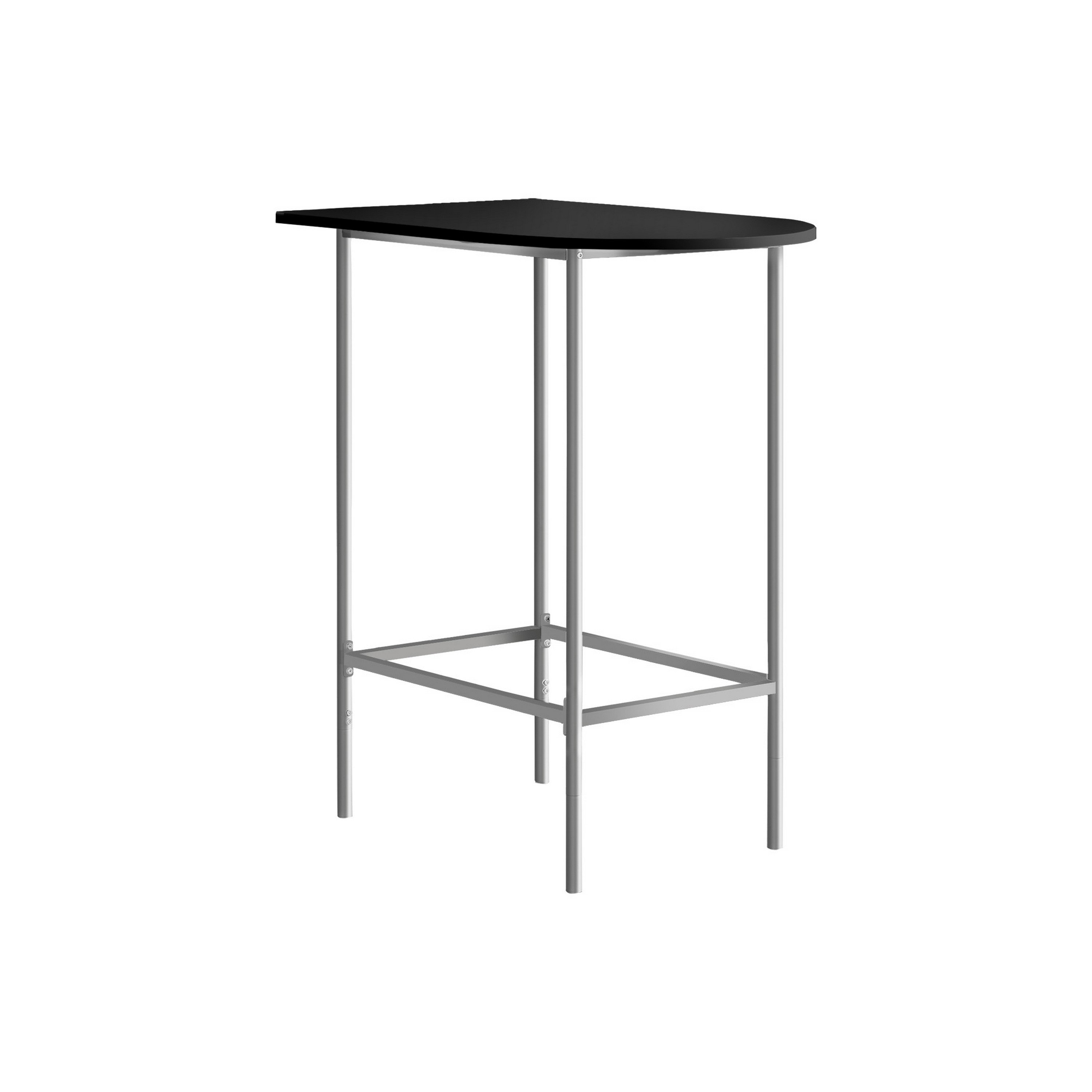 Benjara Fery Bar Height Table, Metal Legs, 36 Inch Half Round Top | Wayfair