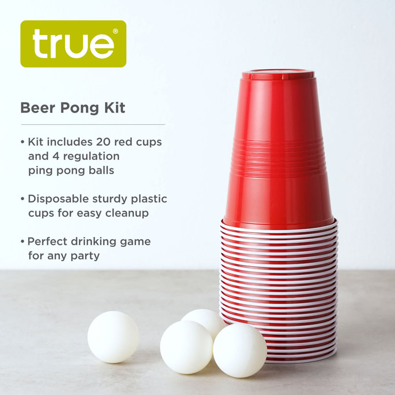 True Party Beer Pong Kit, Hang Card & Bag | Wayfair