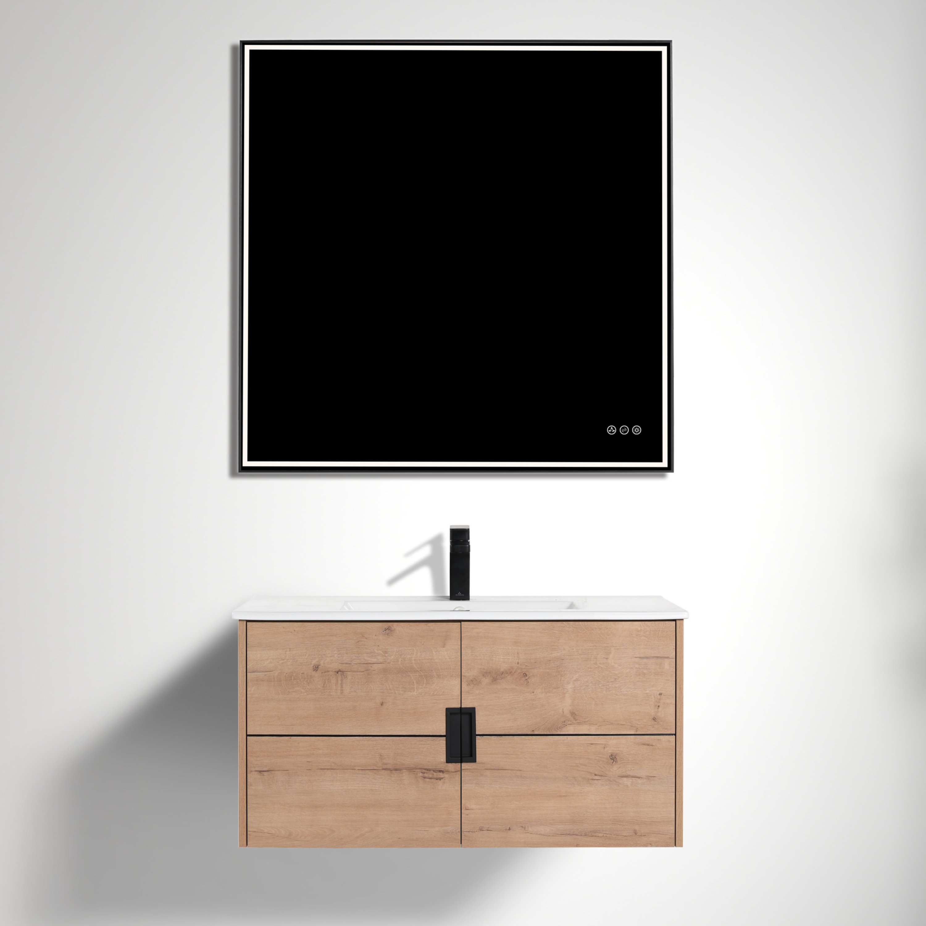 Ebern Designs Najelly 36" Floating Bathroom Vanity with Sink – Wall ...