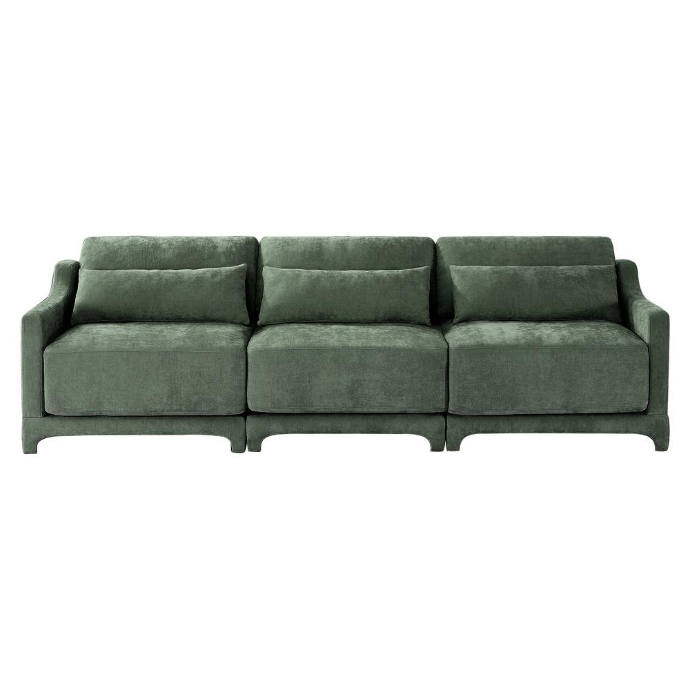 Latitude Run® 3-Seater Sofa (Green) | Wayfair