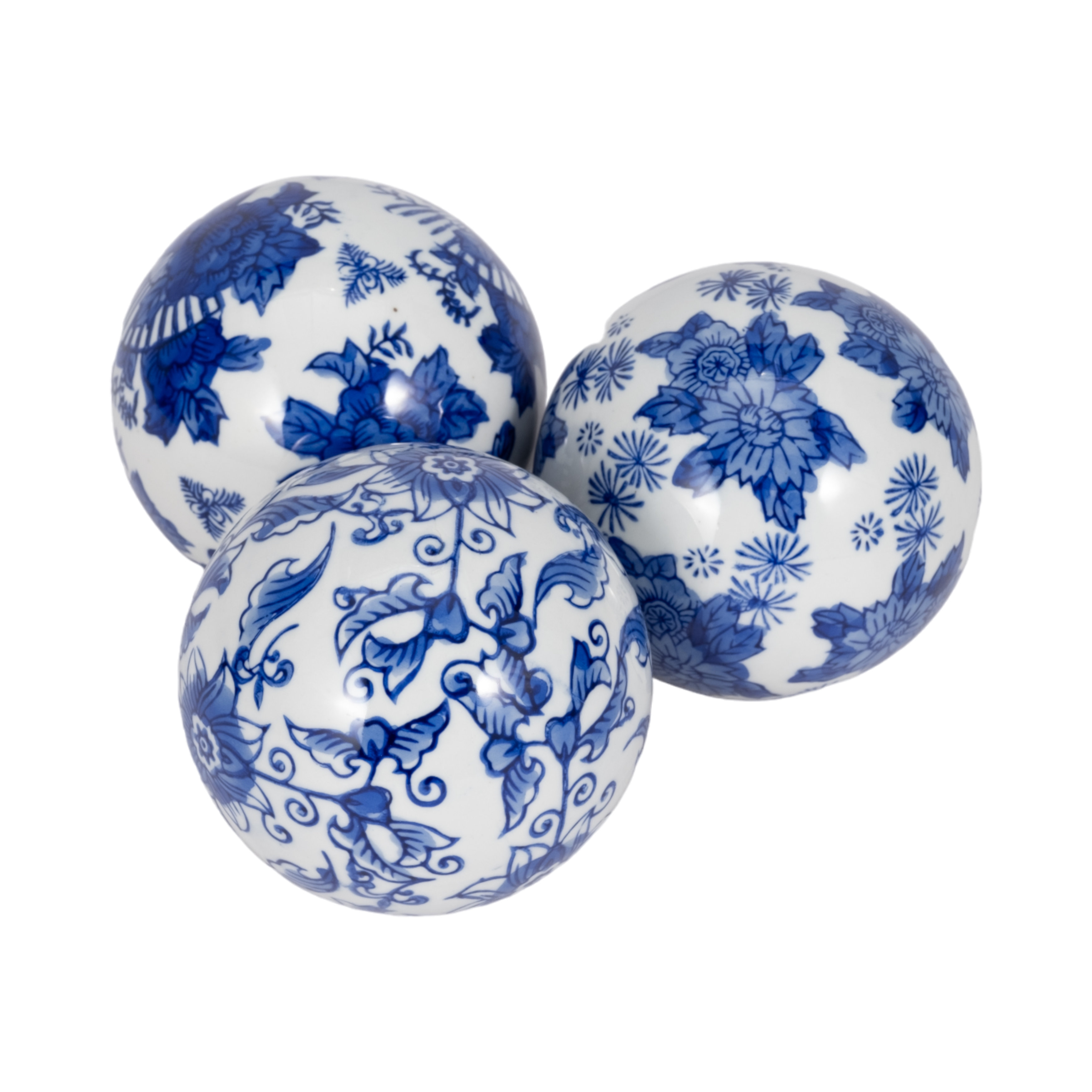 Charlton Home® Decorative Ceramic Orbs, Set of Three, Exquisite Design ...