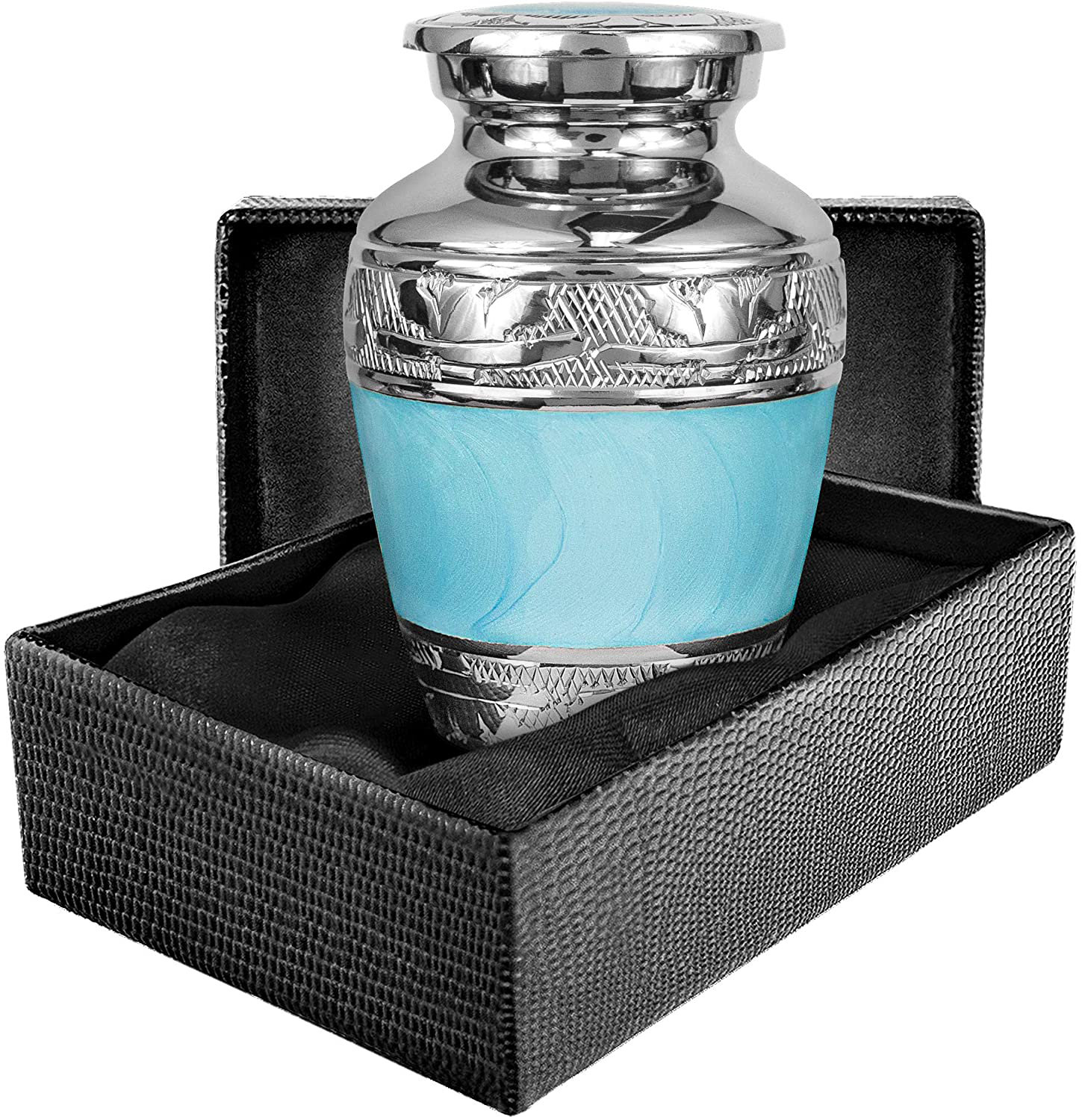 Rosdorf Park Hugs And Kisses Light Blue Small Keepsake Urn For Human ...