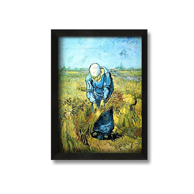 ClassicLiving Van Gogh Farm Worker - Single Picture Frame Painting on ...