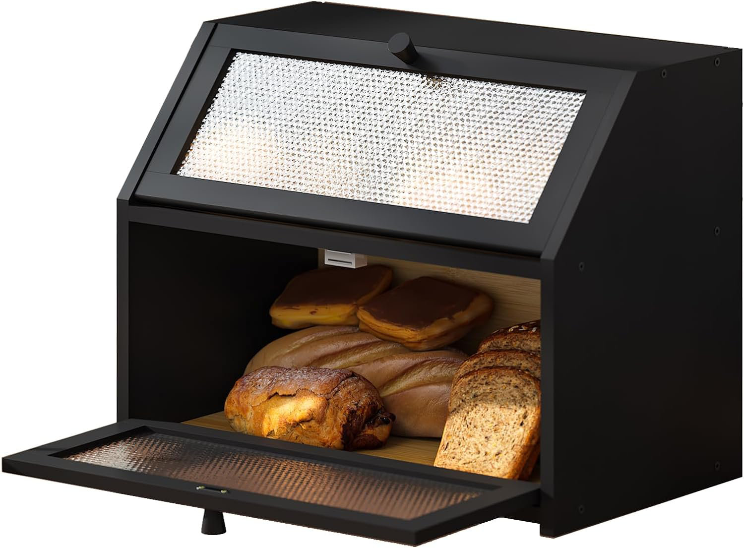Latitude Run® Breadbox for Kitchen Countertop Bin Bread Box Storage ...