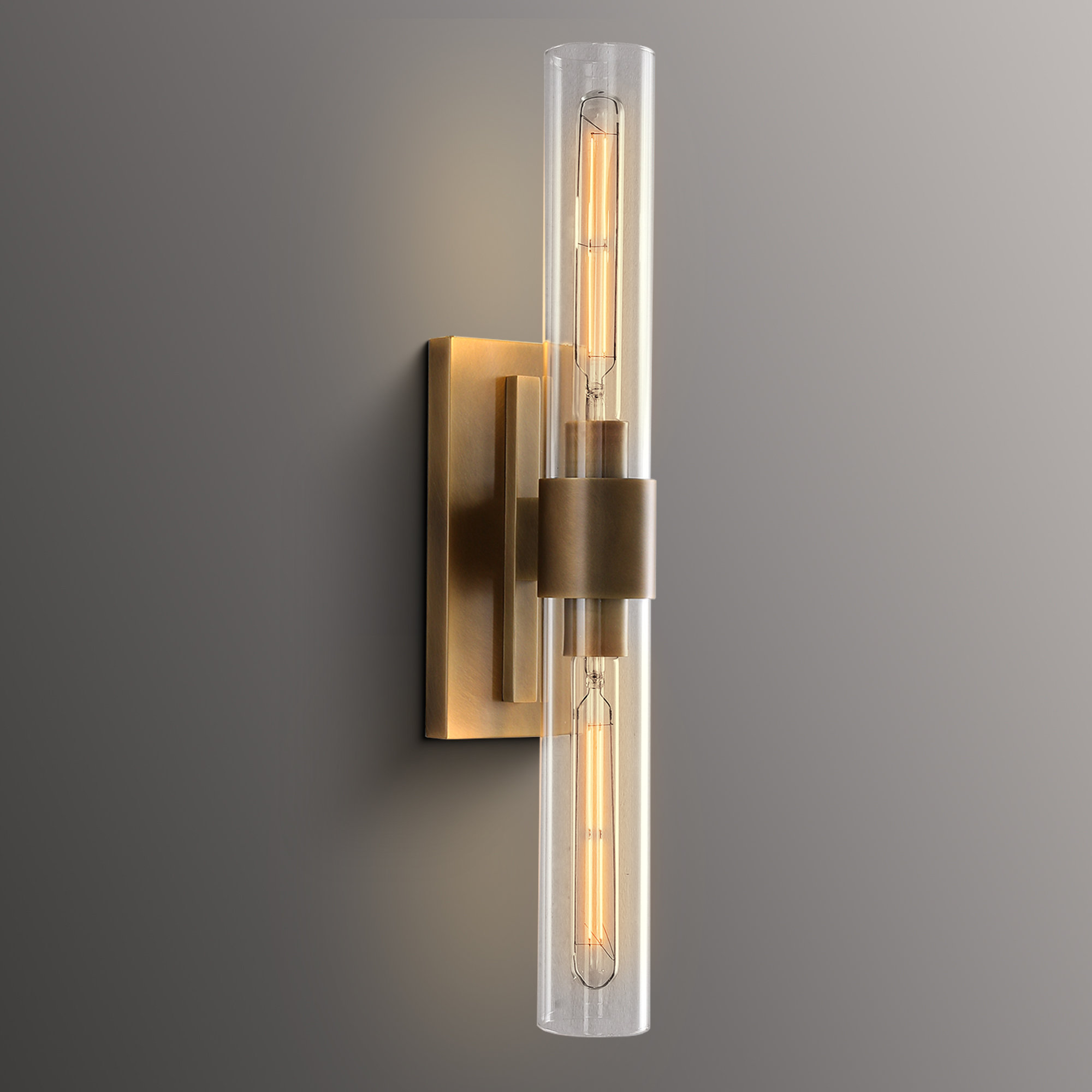 17 Stories Glass Single Lighting Pole Wall Sconce - Wayfair Canada