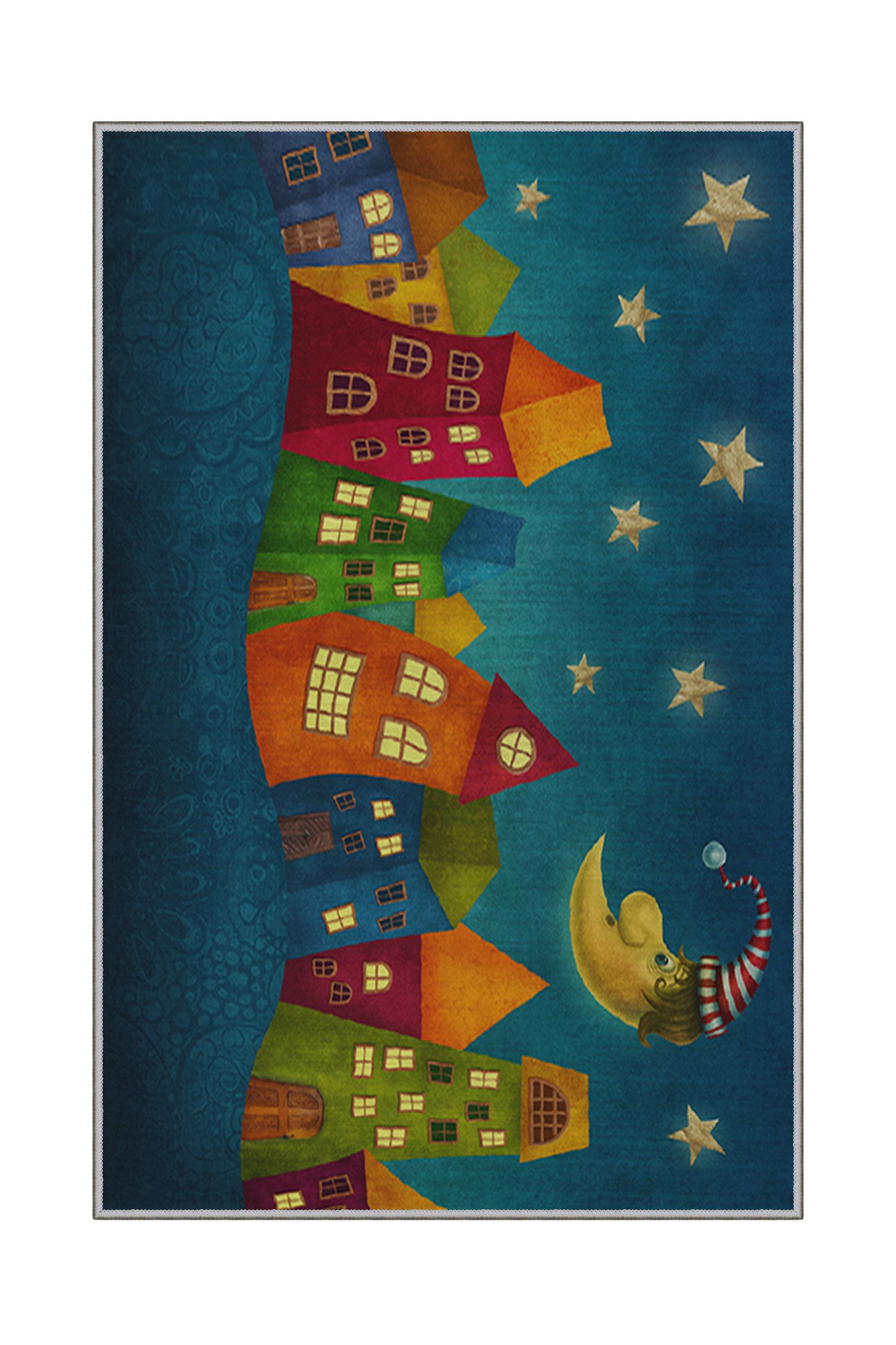 East Urban Home Dustin Machine Made Flatweave Polyester Area Rug in ...