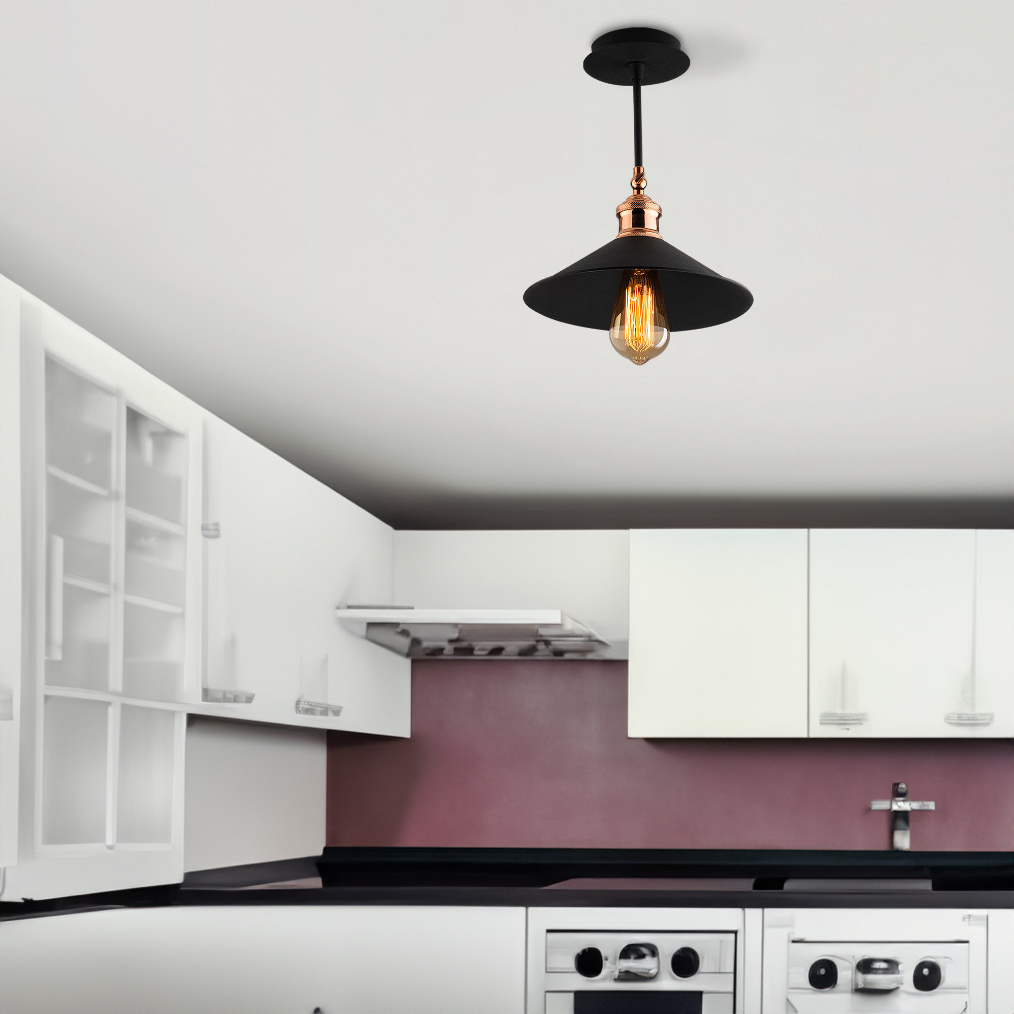 Breakwater Bay Angelika 1 - Light Cone Pendant | Wayfair