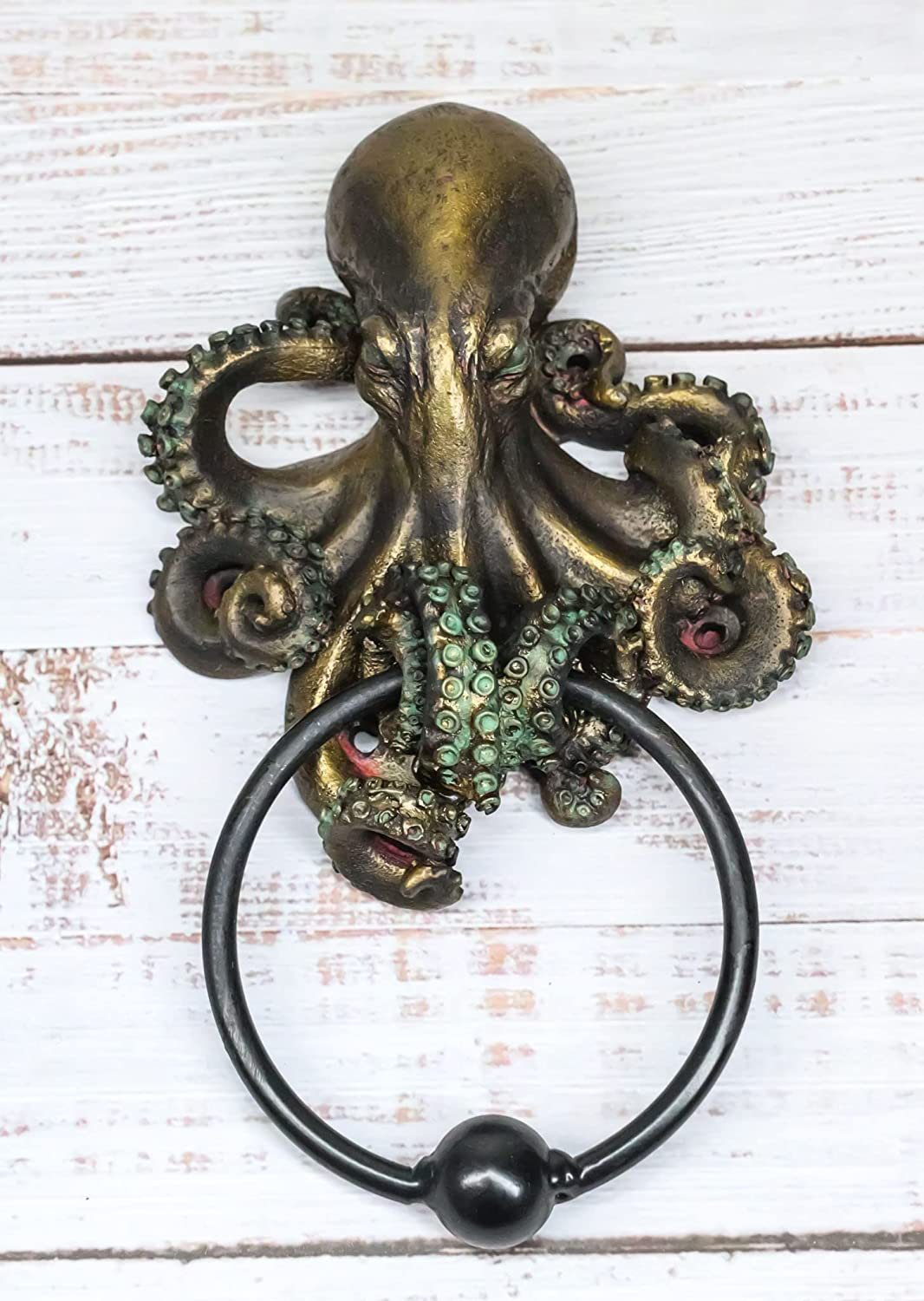 Dovecove Deep Ocean Creature Octopus Door Knocker 8.5"Tall Kraken ...