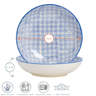 Nicola Spring Hand-Printed Pasta Bowls - 22cm - Navy - Pack of 6 ...