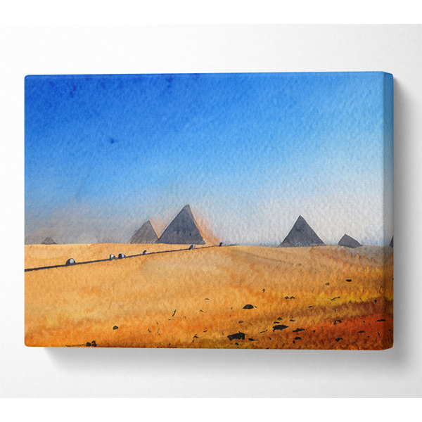 Natur Pur Egyptian Pyramids In The Distance - Wrapped Canvas Art Prints ...
