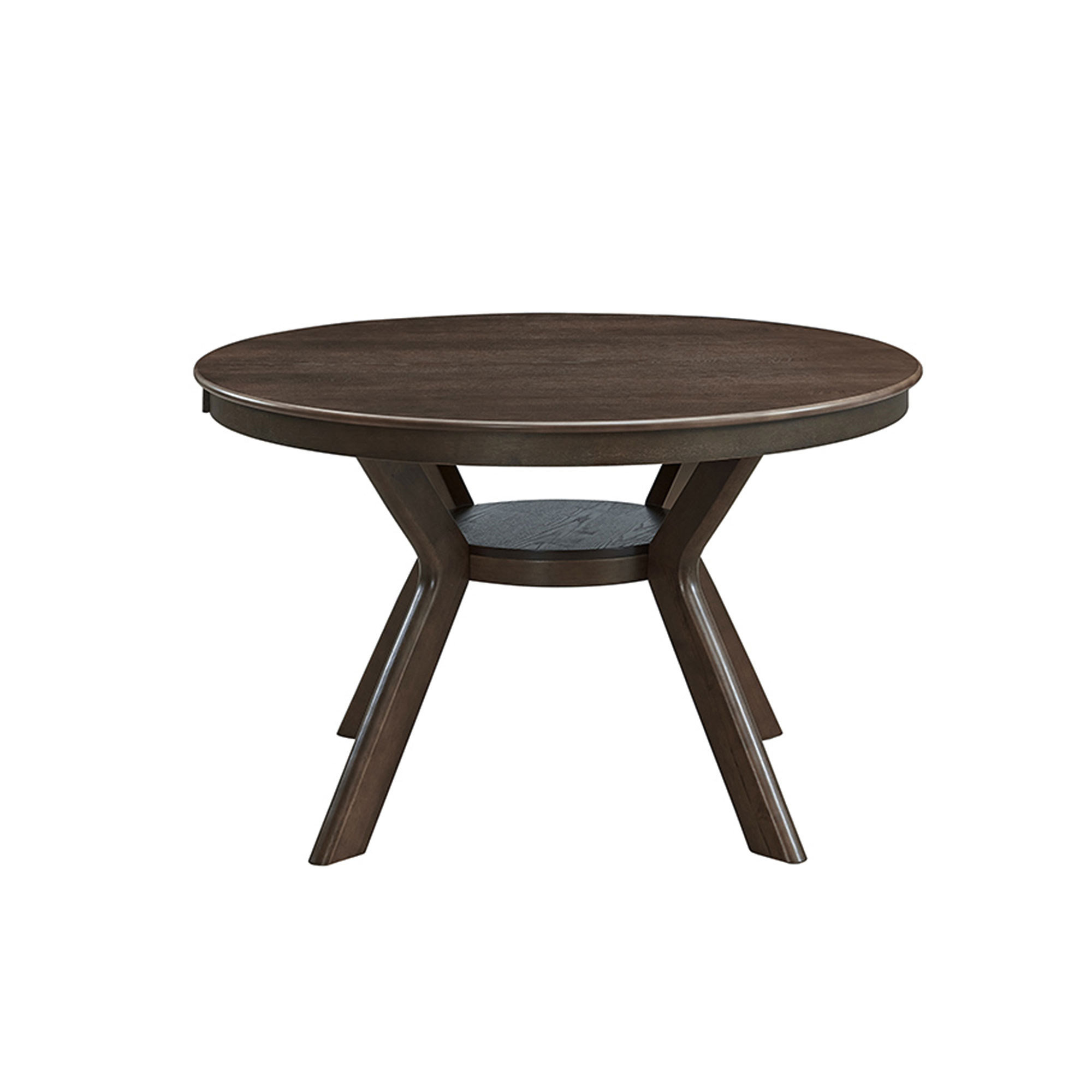 Ebern Designs 47.24''Round Rubber Wood Dining Table For 4-6 With Wooden ...