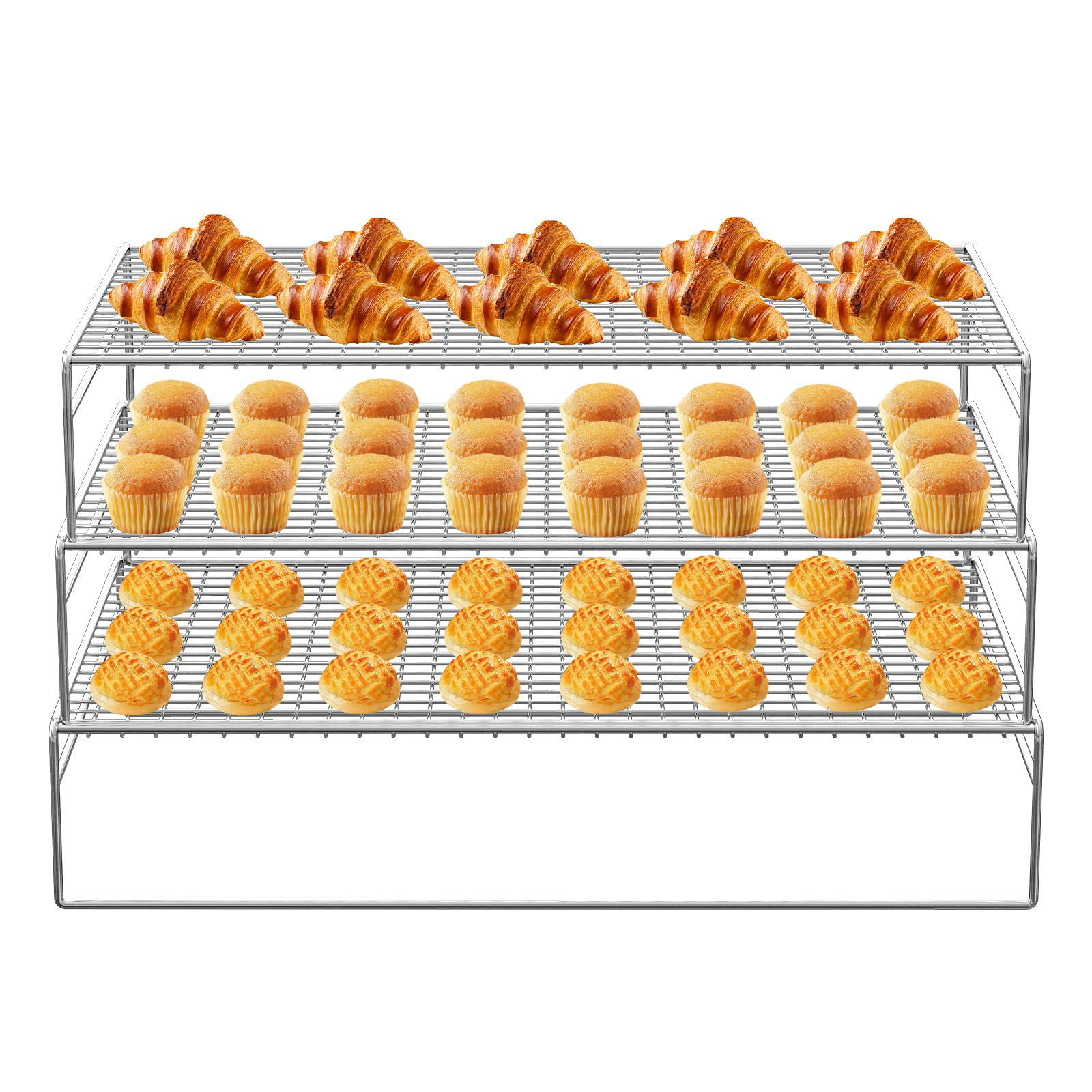 chuangyanUS 3-Tier Stackable Cooling Racks For Cooking And Baking ...