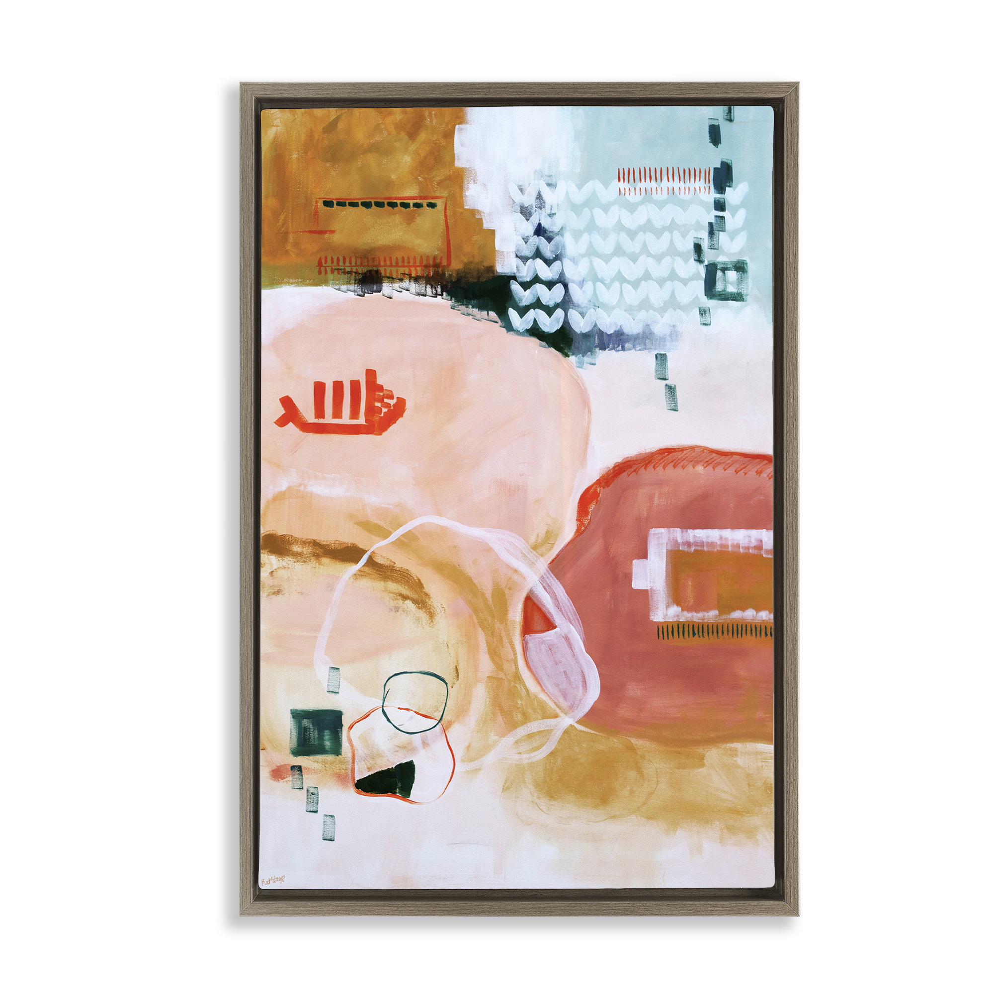 Latitude Run® Safe Passage Abstraction Floating Frame, design by ...