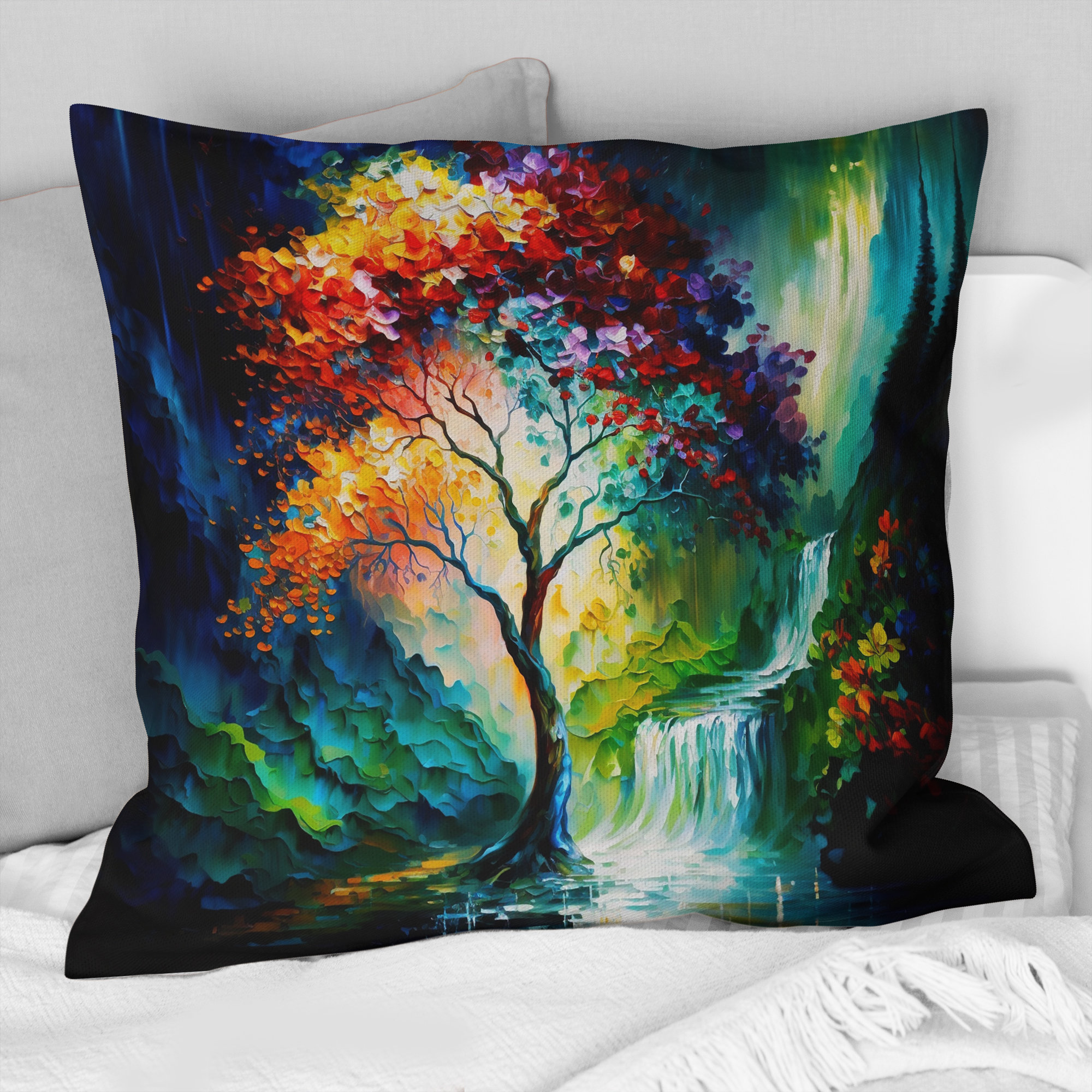 Design Art Big Tree In The Middle Of Forest During Fall I - Tree ...