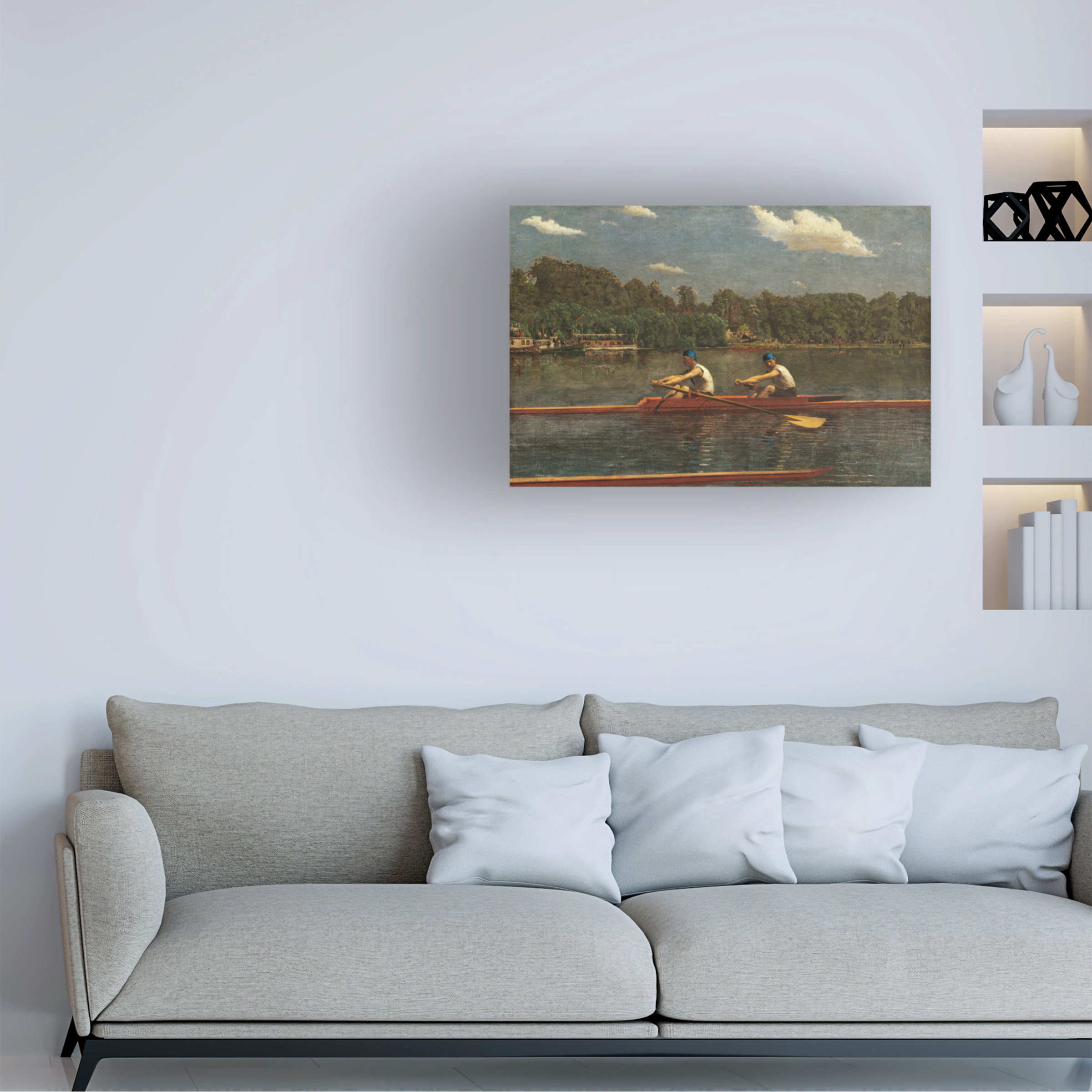 Trademark Fine Art Masters Collection The Biglin Brothers Racing Thomas ...