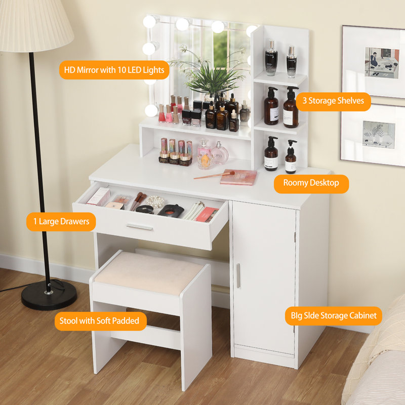 House of Hampton® Dasher Vanity & Reviews | Wayfair