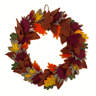 Humble Hilo Handmade Felt Flower, Full Round Autumn Wreath | Wayfair