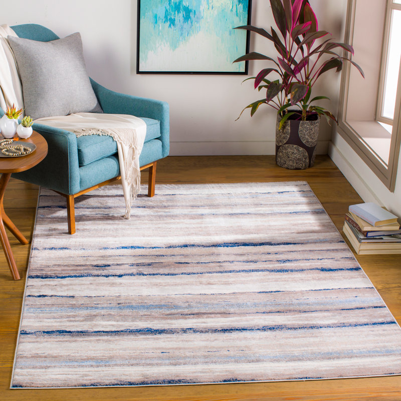 Beachcrest Home Banuelos Striped Rug & Reviews | Wayfair