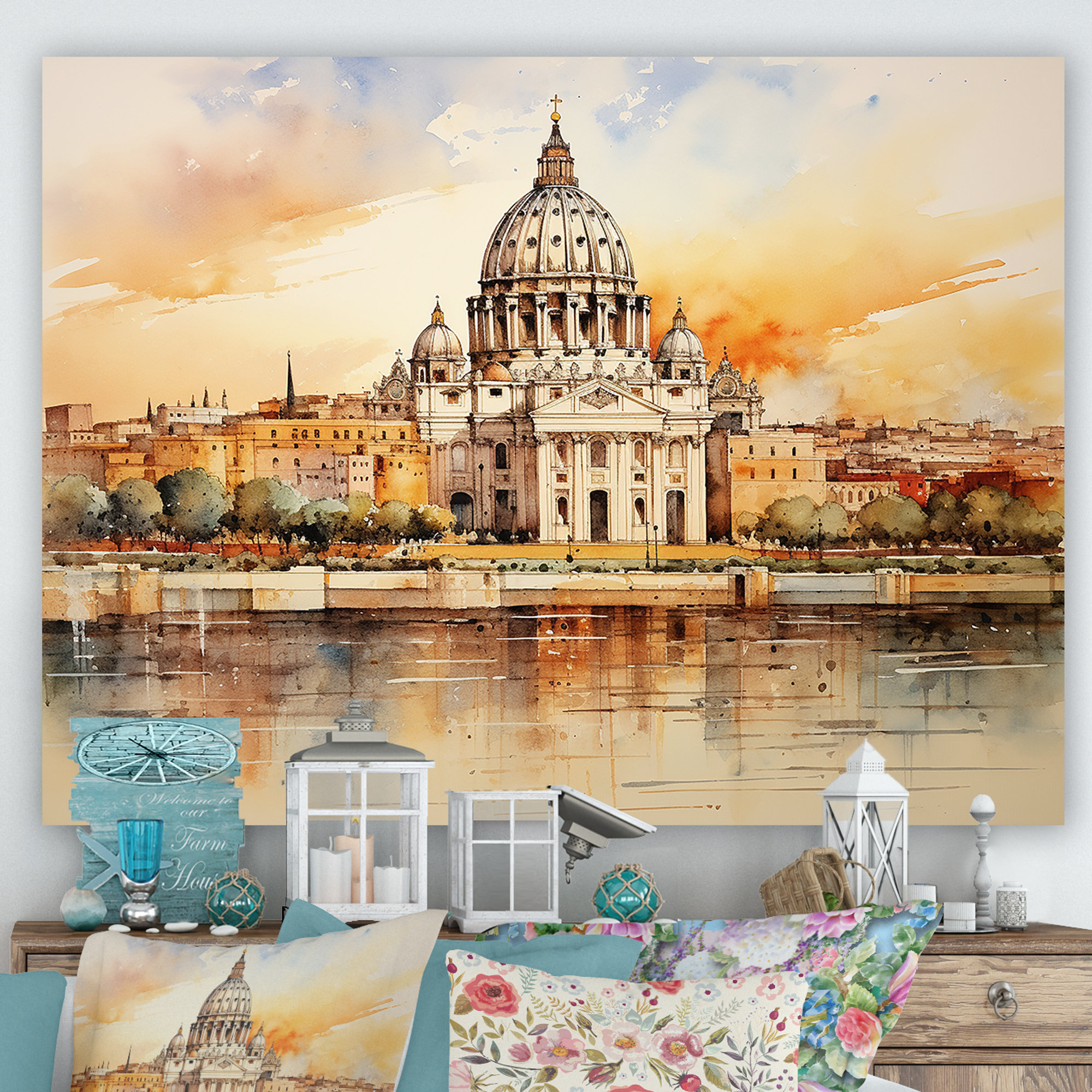 Red Barrel Studio® Vatican City Historic Serenity II - Rome Wall Art | Wayfair