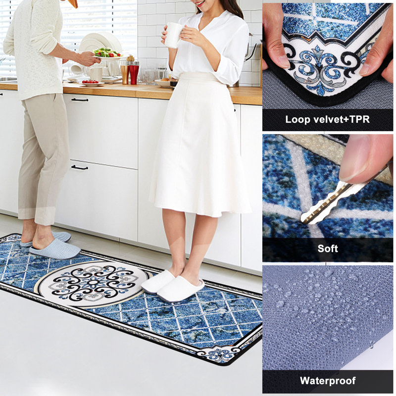 Charlton Home® Kitchen Rugs, Kitchen Rug Set 2 Piece Kitchen Rug ...
