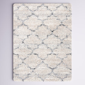 Etta Avenue™ Amarion Geometric Gray/Ivory Area Rug & Reviews | Wayfair
