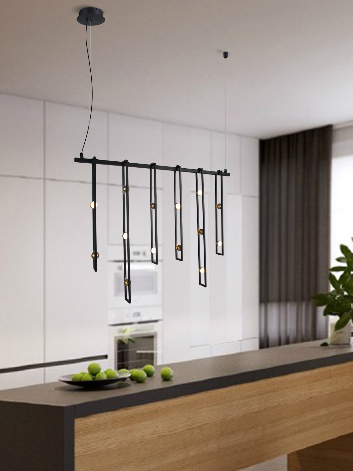 Mercer41 15 Light Suspenders Gridscape Pendant With Domed Ball Lights ...