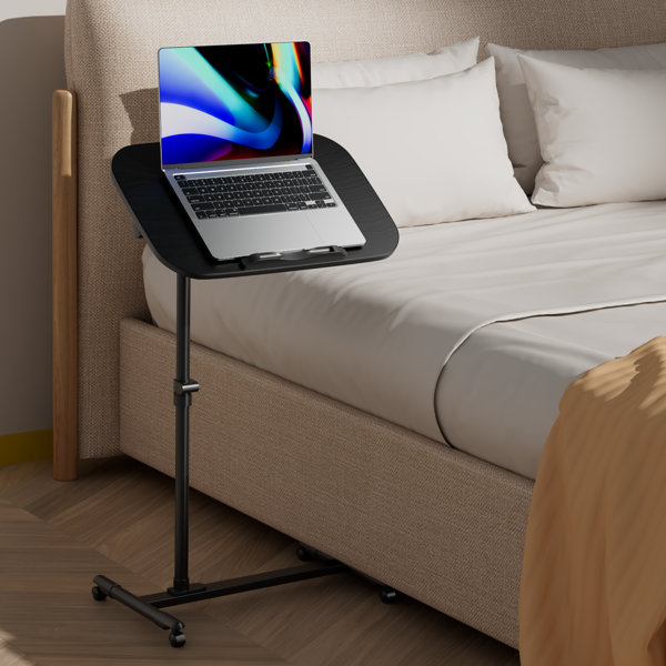 MoNiBloom Mobile Computer Desk, Adjustable Height Standing Table ...