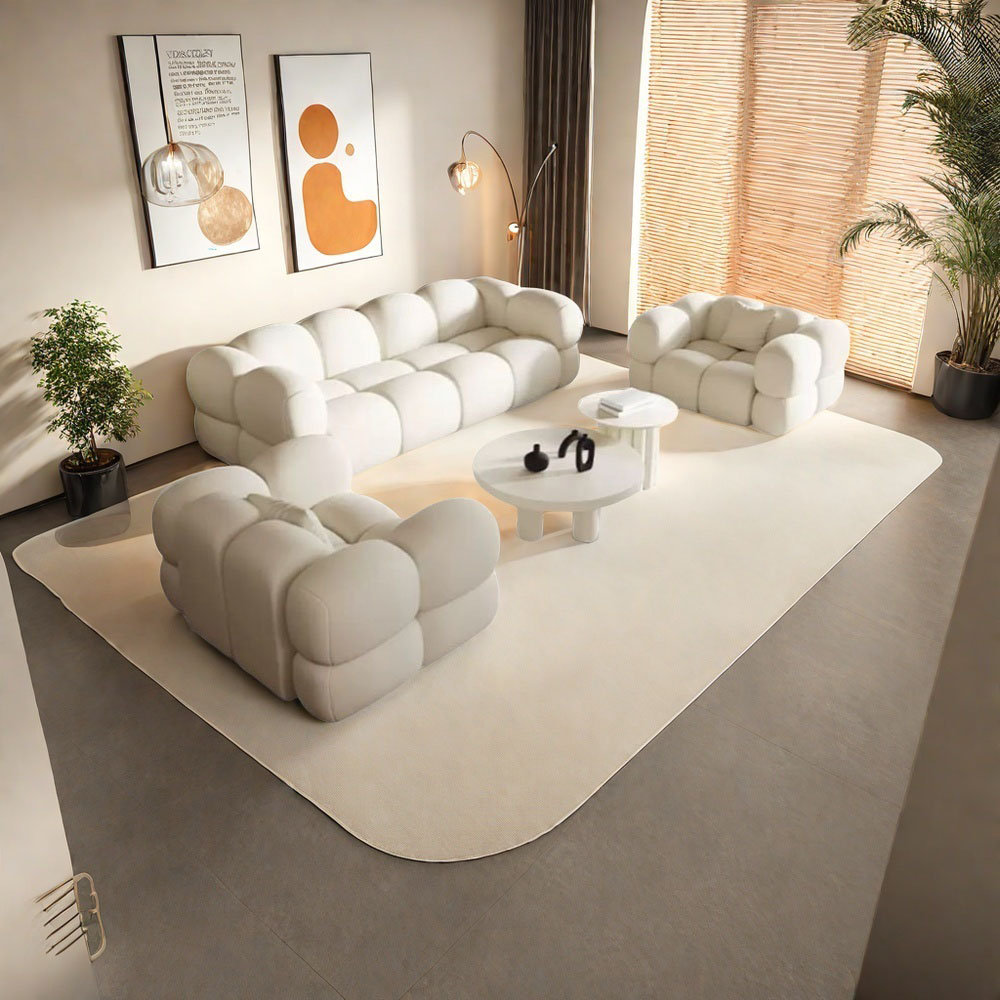 ANCOREY French Chinese curd puff jelly sofa | Wayfair