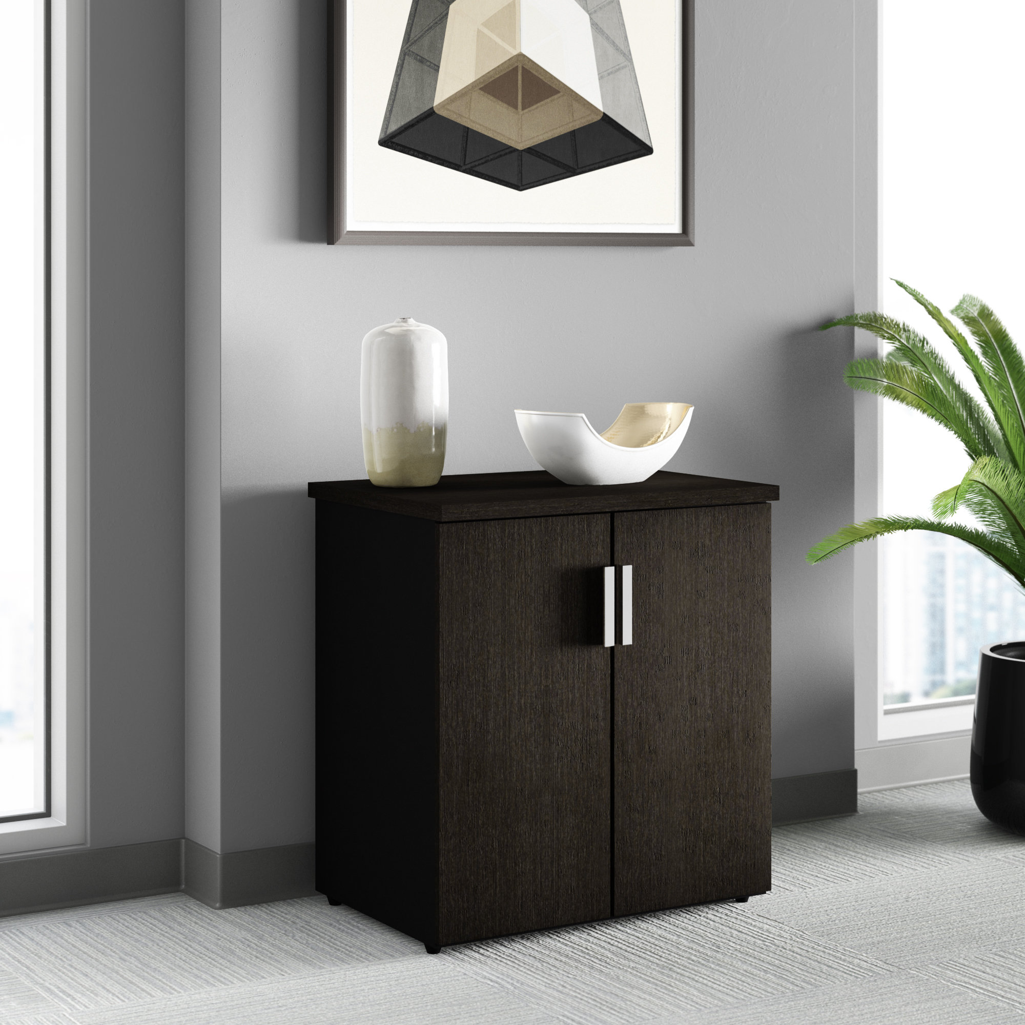 Upper Square™ Glidden 2 - Shelf Storage Cabinet & Reviews | Wayfair