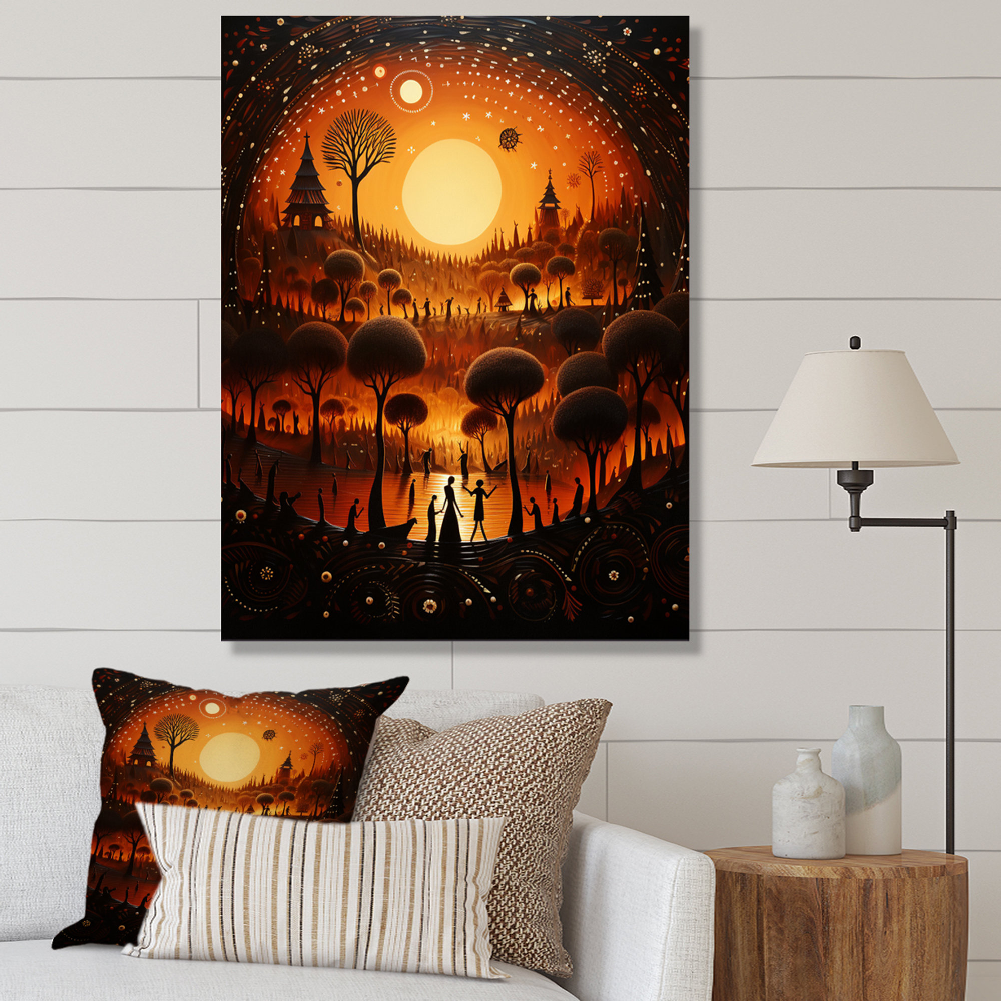 Red Barrel Studio® Folk Religion Sacred Ritual I - Spiritual Canvas ...