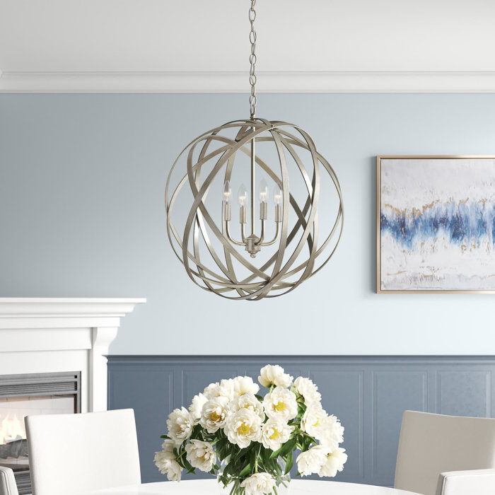 Greyleigh™ Harwich 4 - Light Dimmable Globe Chandelier & Reviews | Wayfair