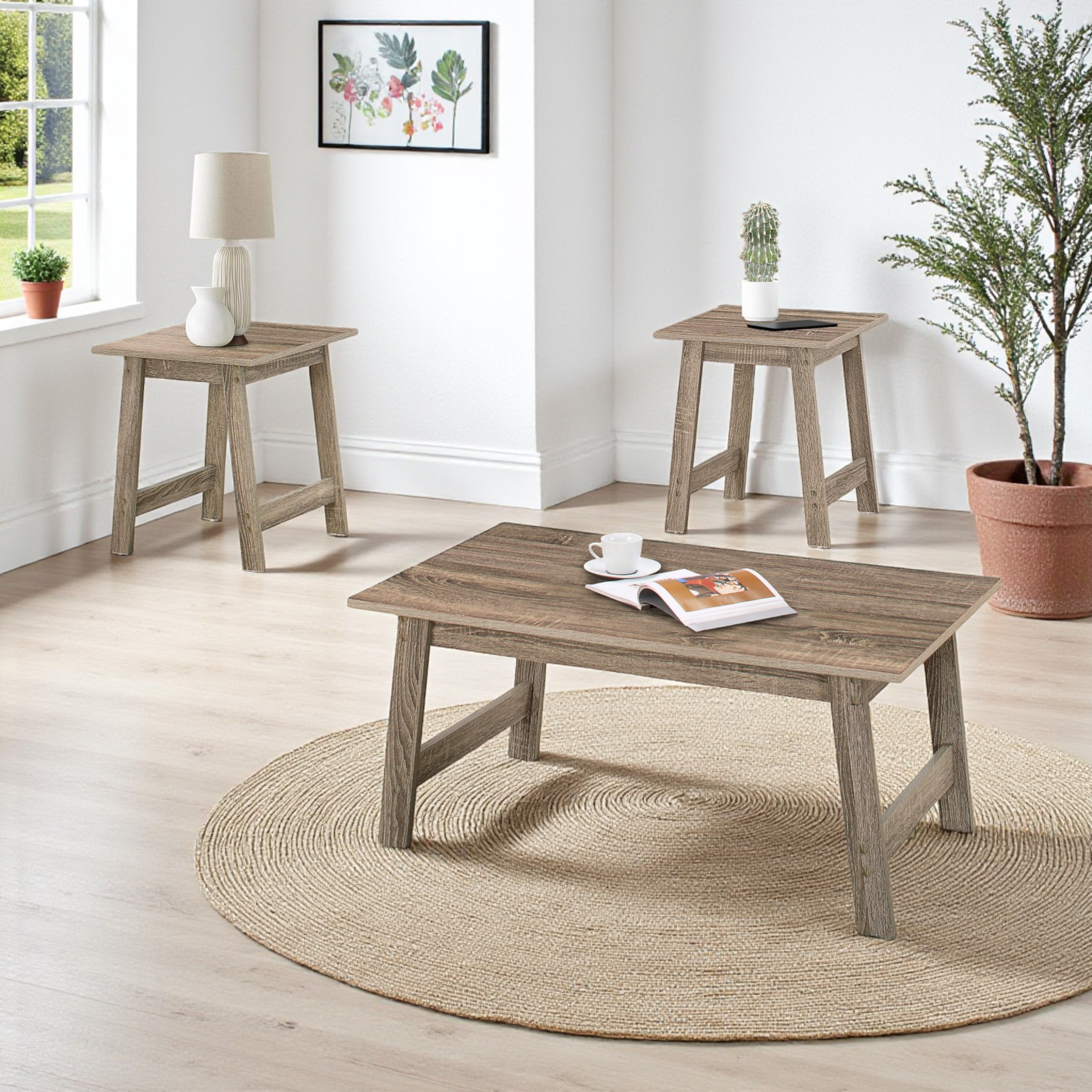 Winston Porter Micah 3pcs Coffee, Accent, End Table | Wayfair