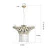 Everly Quinn 8-Light 23.6" Wide Crystal Waterfall Chandelier (Bulb Not ...