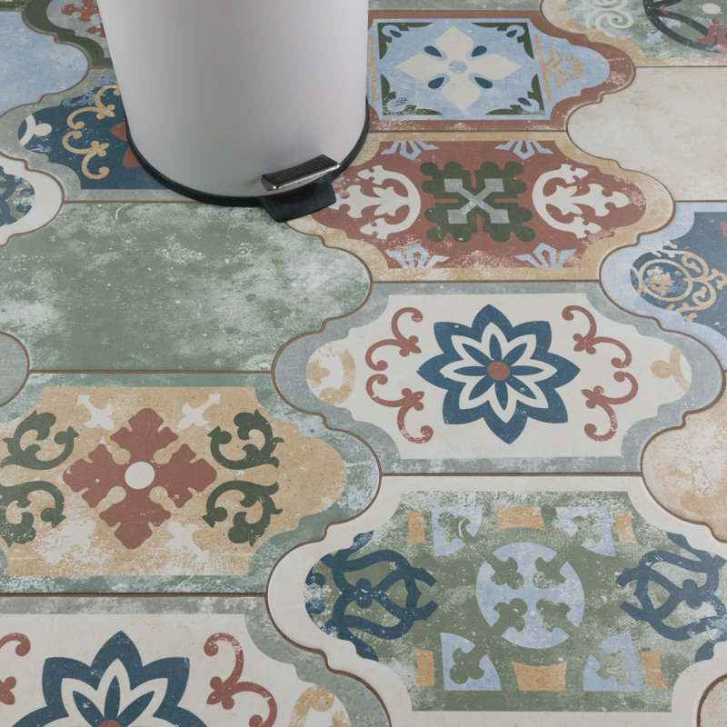 Merola Tile Corinto 6" x 13" Porcelain Patterned Wall & Floor Tile ...