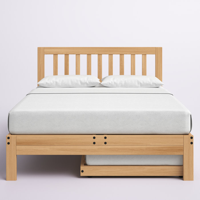 Gracie Oaks Solid Wood Slat Bed & Reviews | Wayfair
